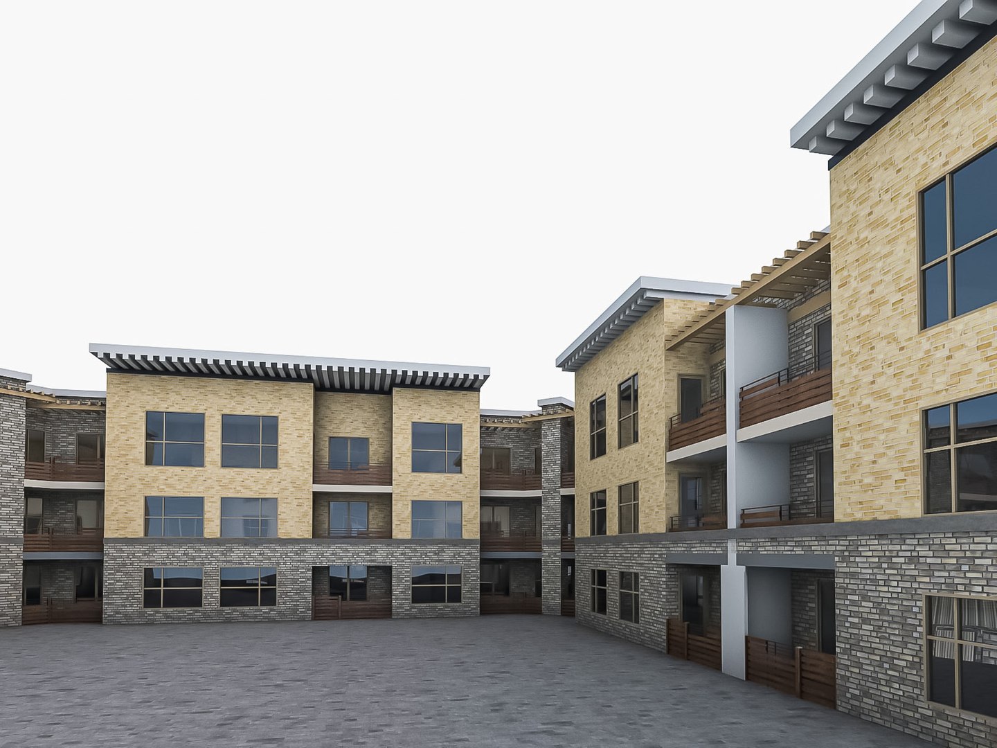 Apartment Complex 02 Model - TurboSquid 1751120