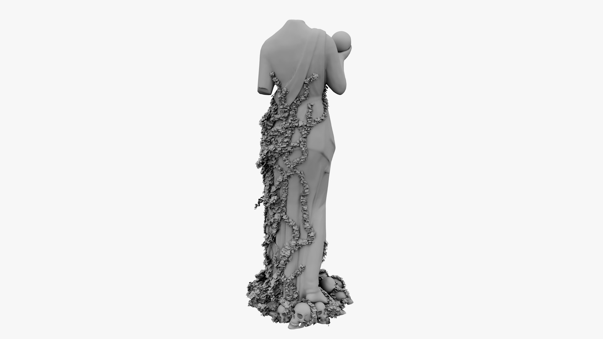 3D Mortuary Statue - TurboSquid 1920266