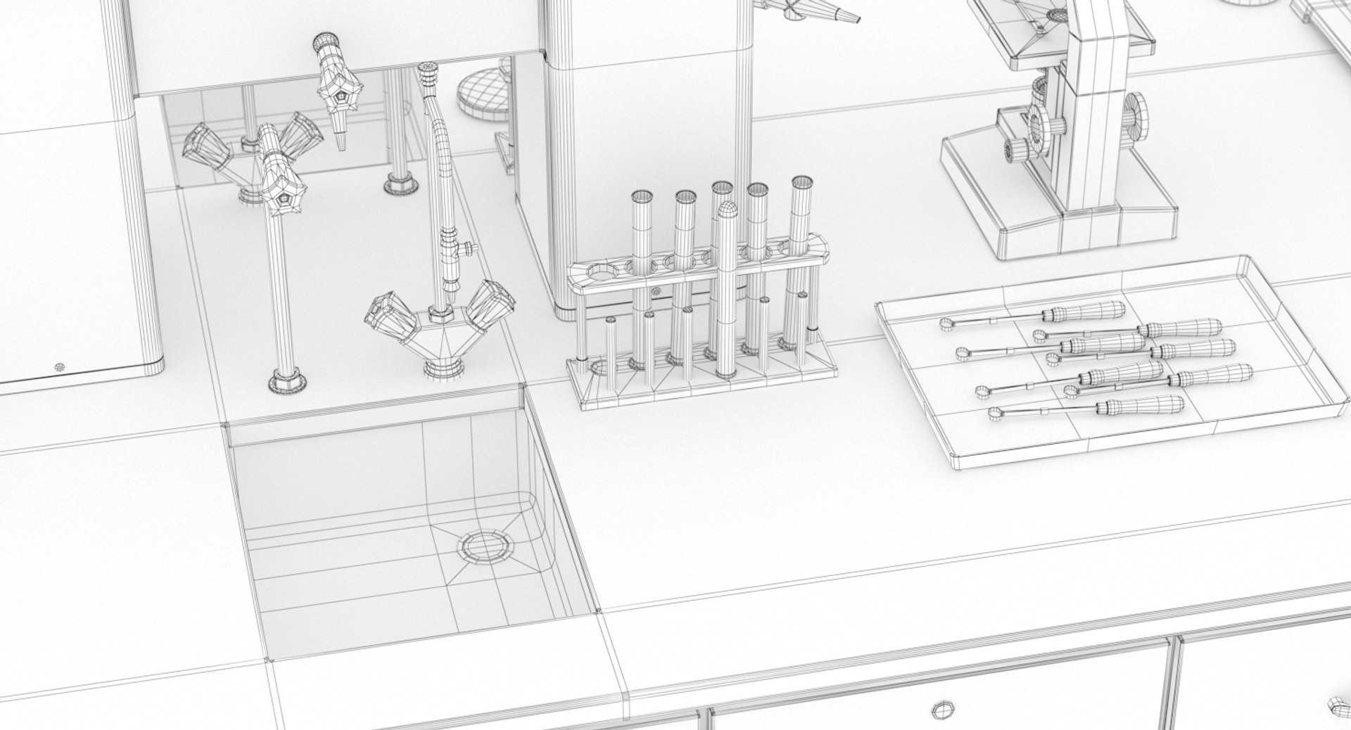 Realistic Laboratory Table 3D - TurboSquid 1237244