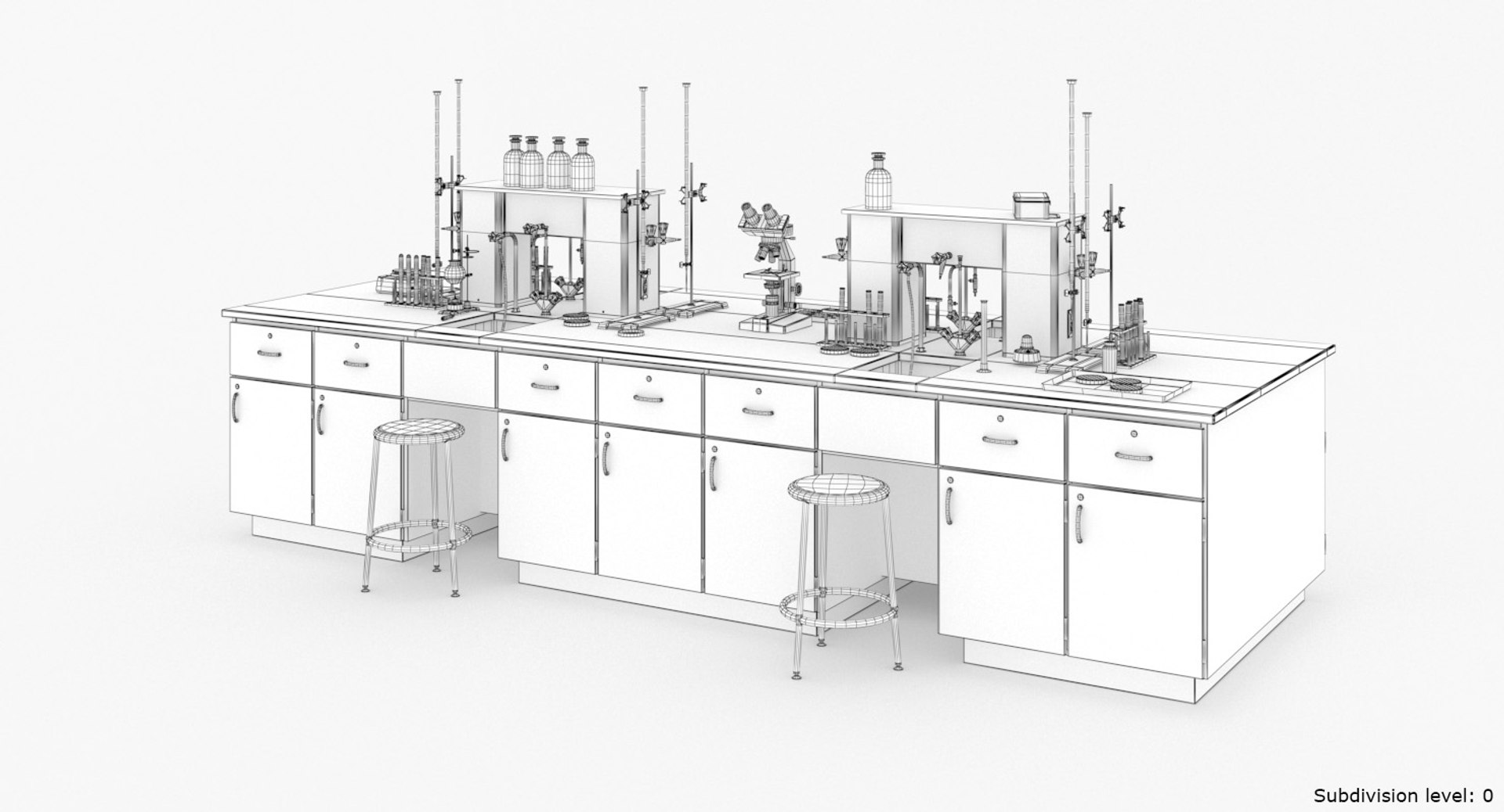 Realistic laboratory table 3D - TurboSquid 1237244