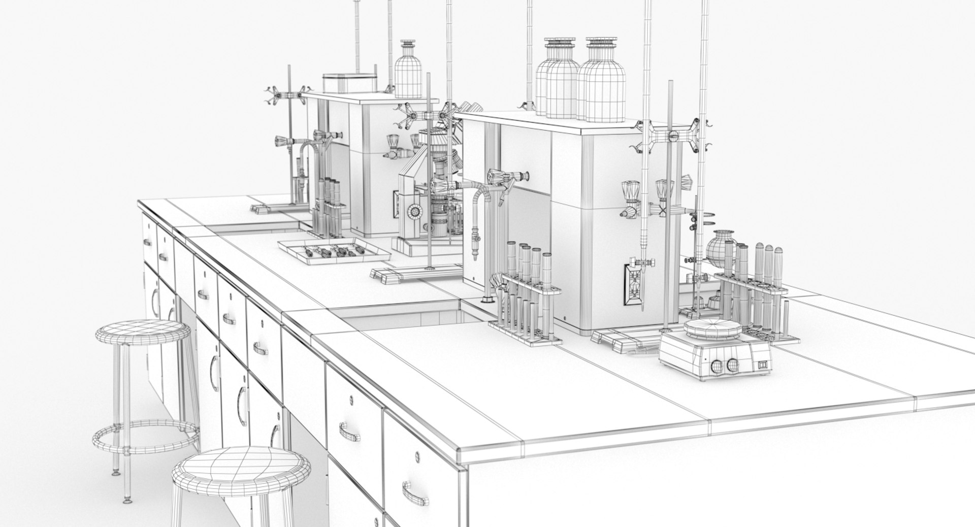 Realistic Laboratory Table 3D - TurboSquid 1237244