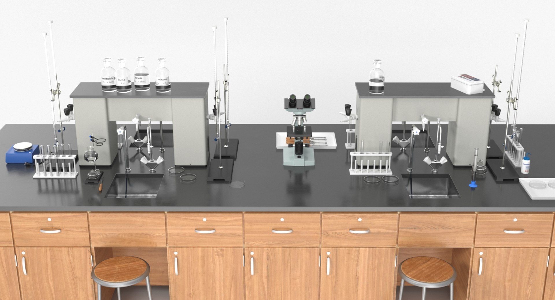 Realistic laboratory table 3D - TurboSquid 1237244
