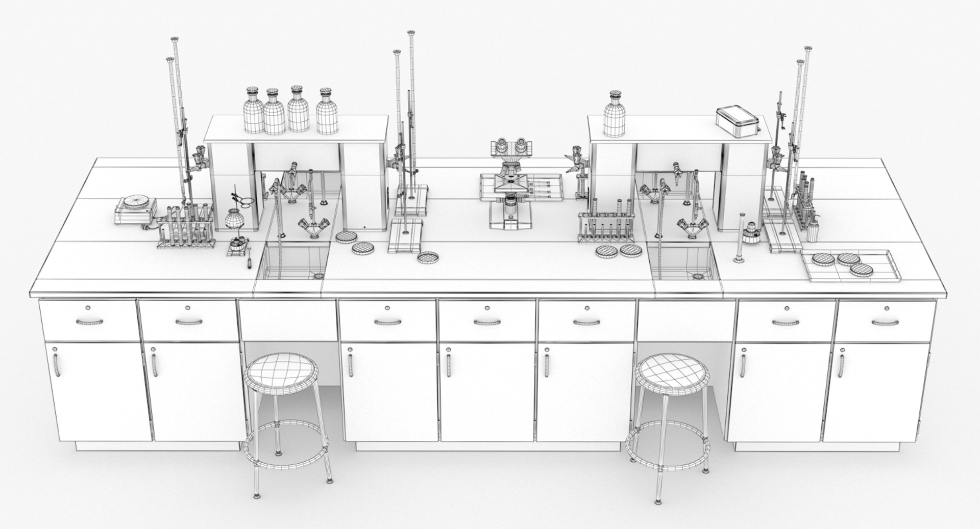 Realistic laboratory table 3D - TurboSquid 1237244