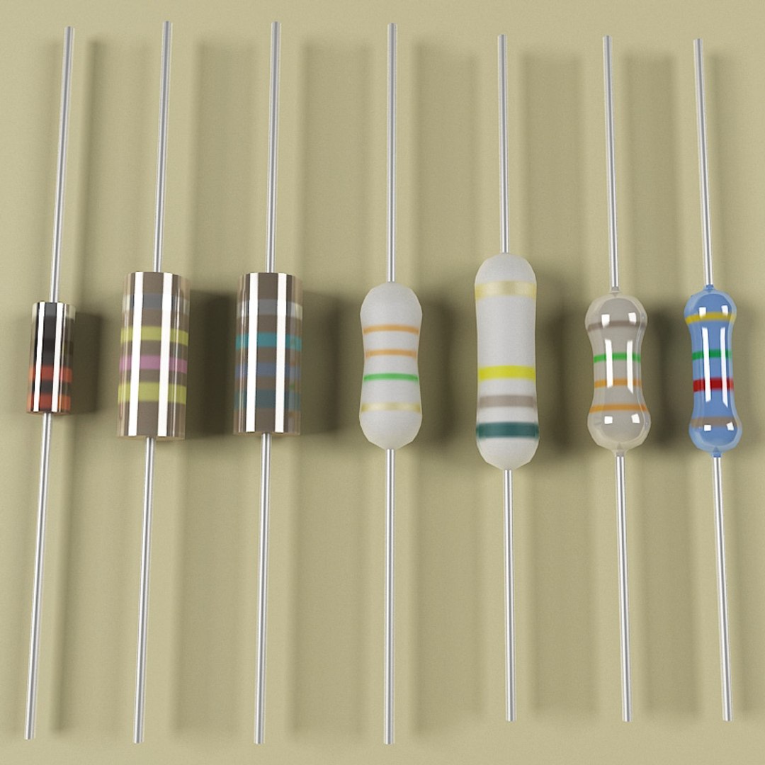 Resistors Modelled 3d Obj