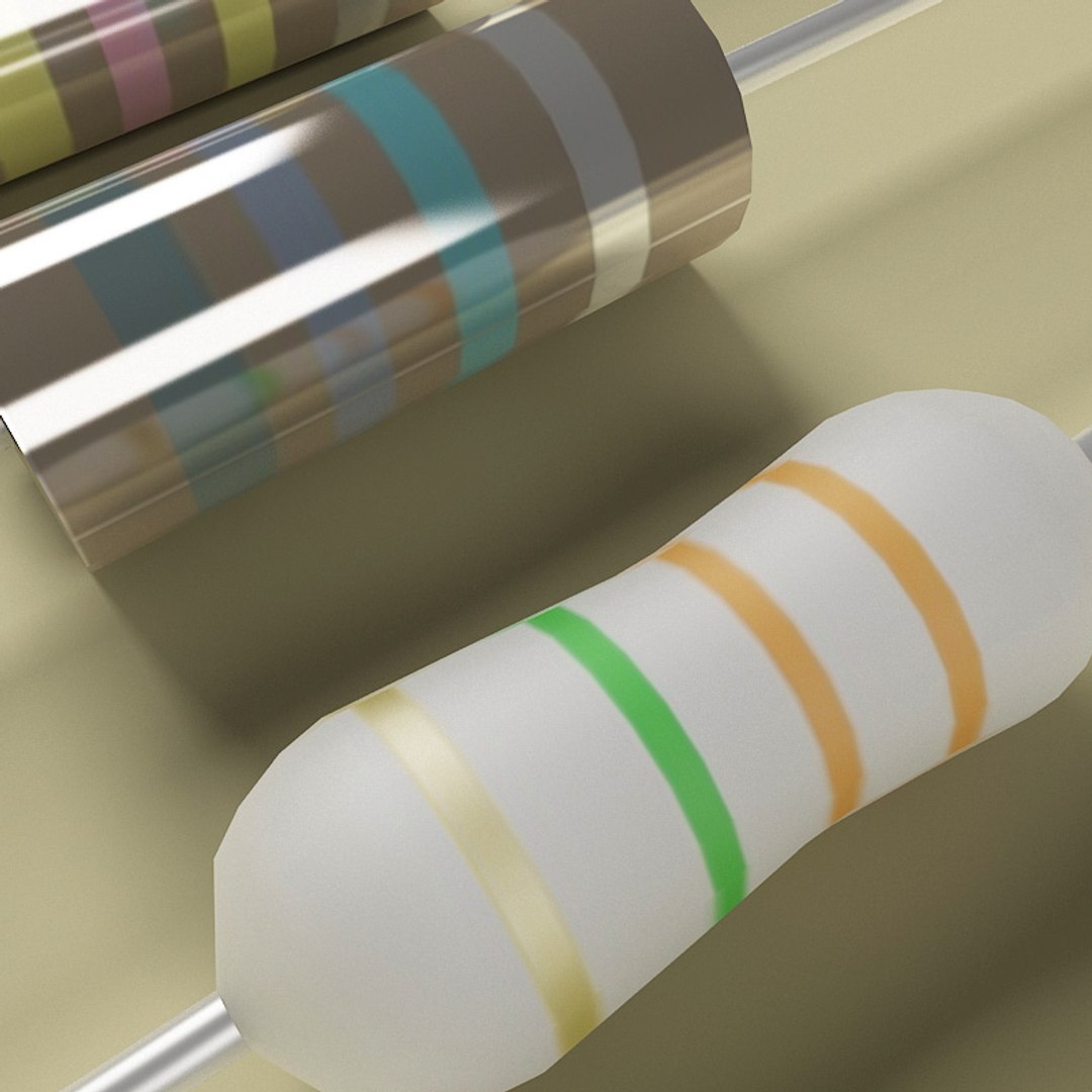 Resistors Modelled 3d Obj