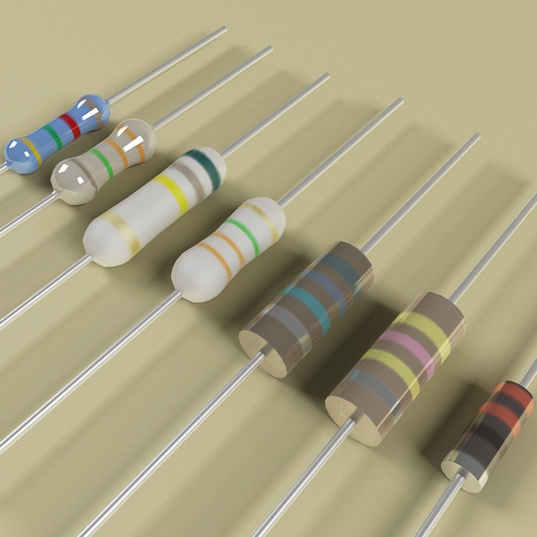 Resistors Modelled 3d Obj