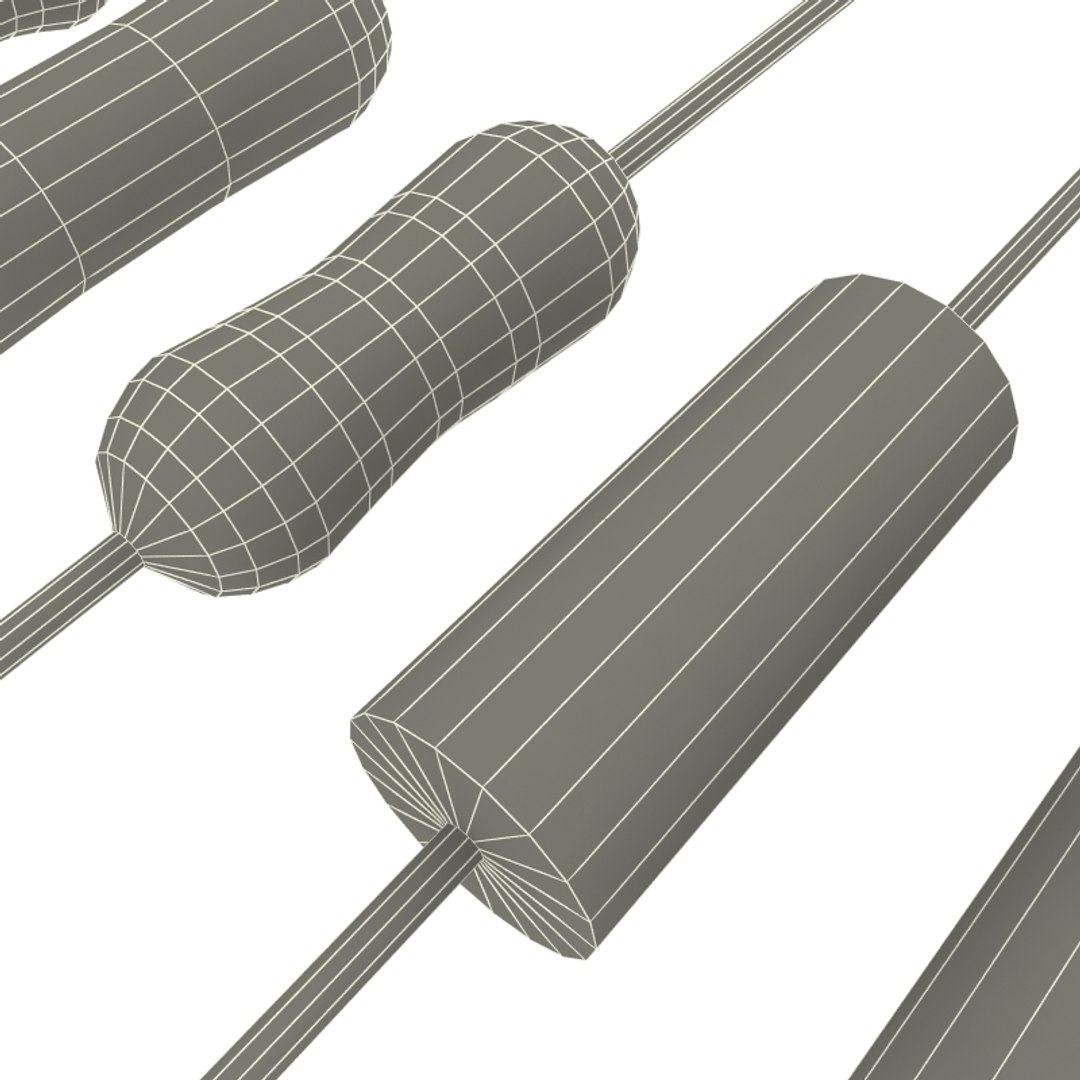Resistors Modelled 3d Obj