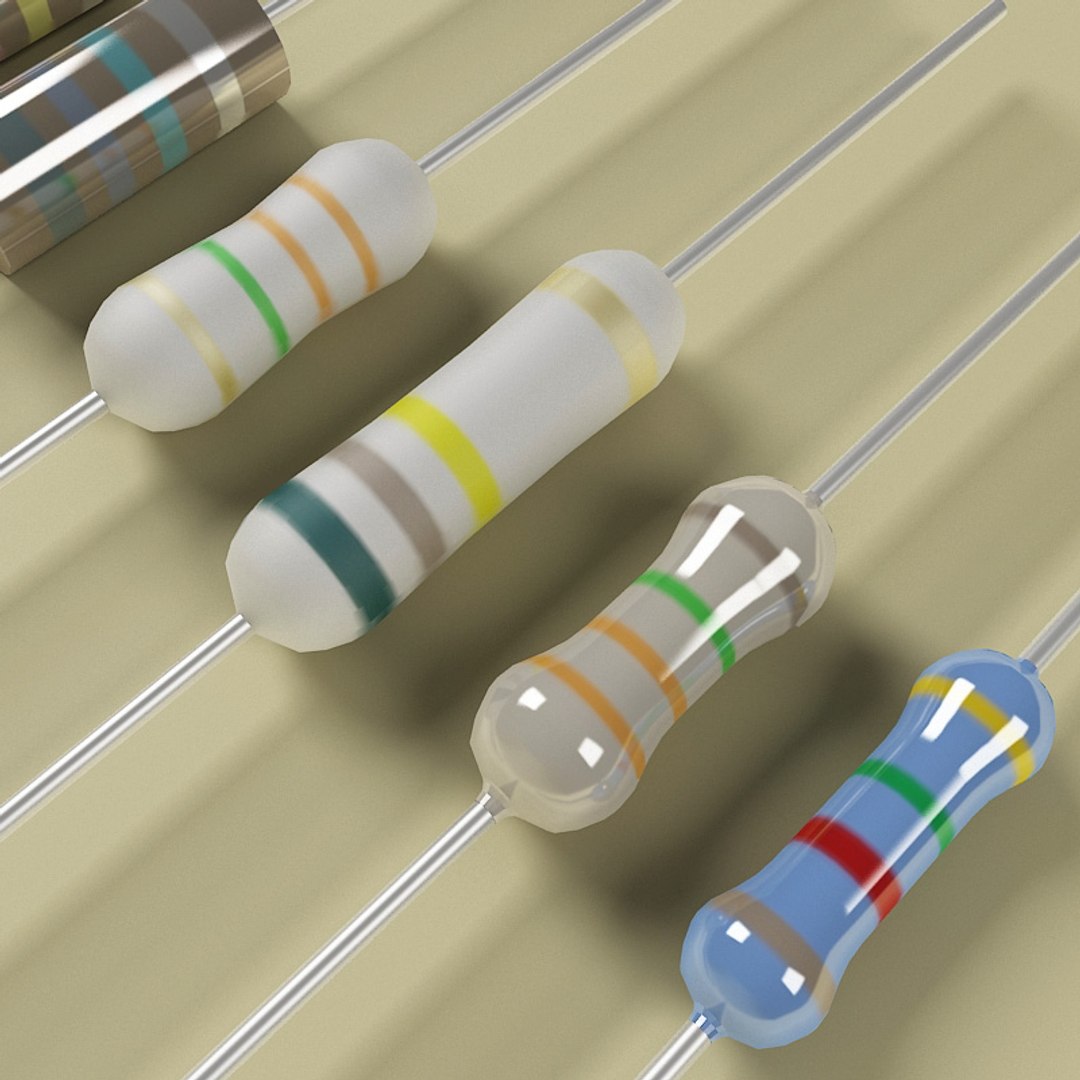 Resistors Modelled 3d Obj