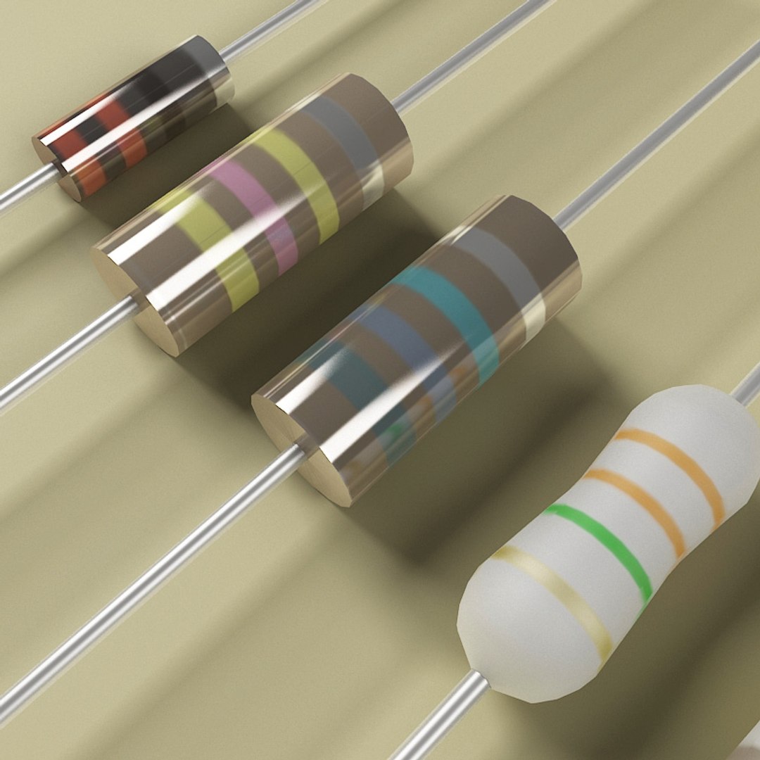 Resistors Modelled 3d Obj