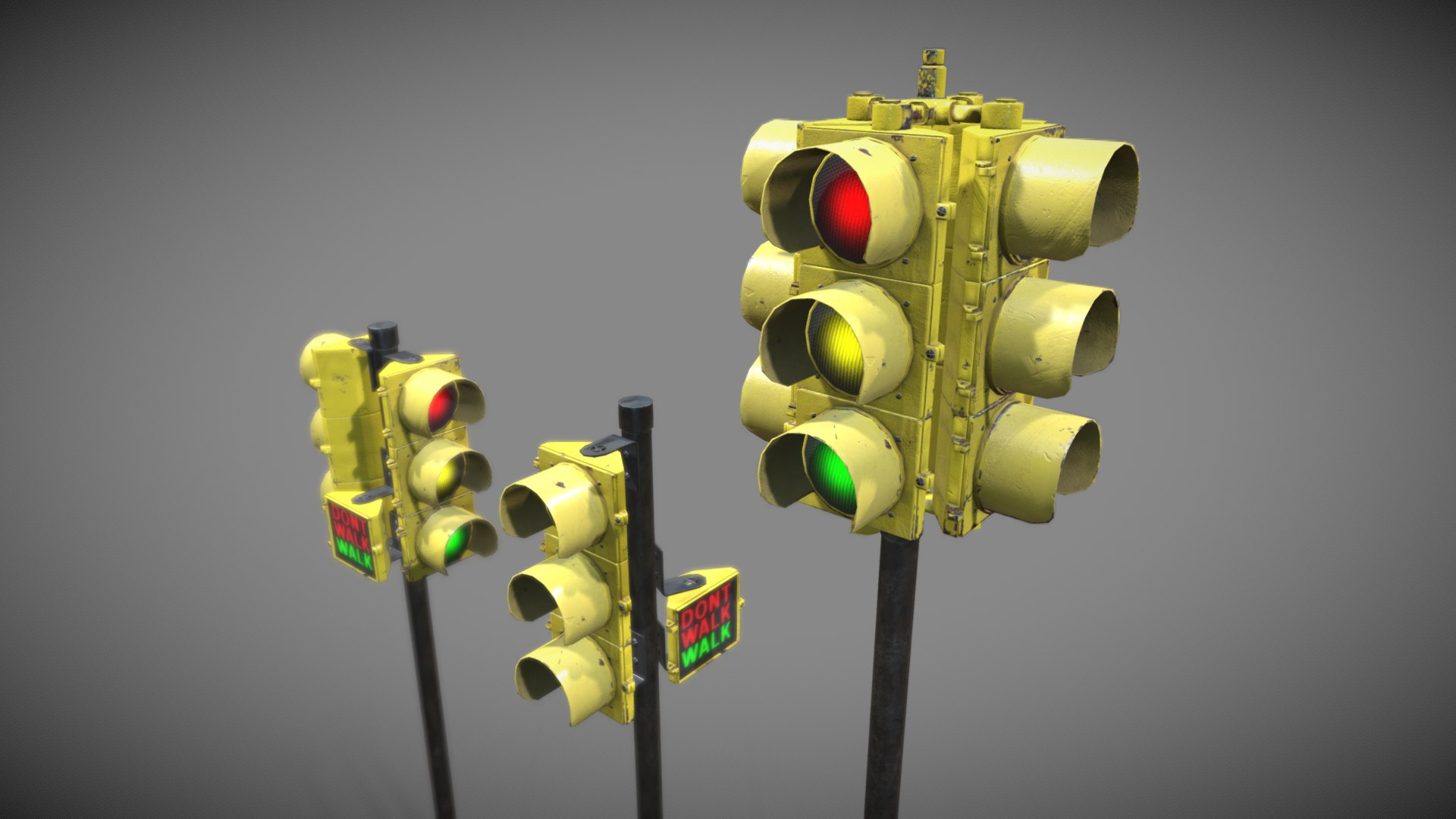 3D Traffic Lights - TurboSquid 1691546