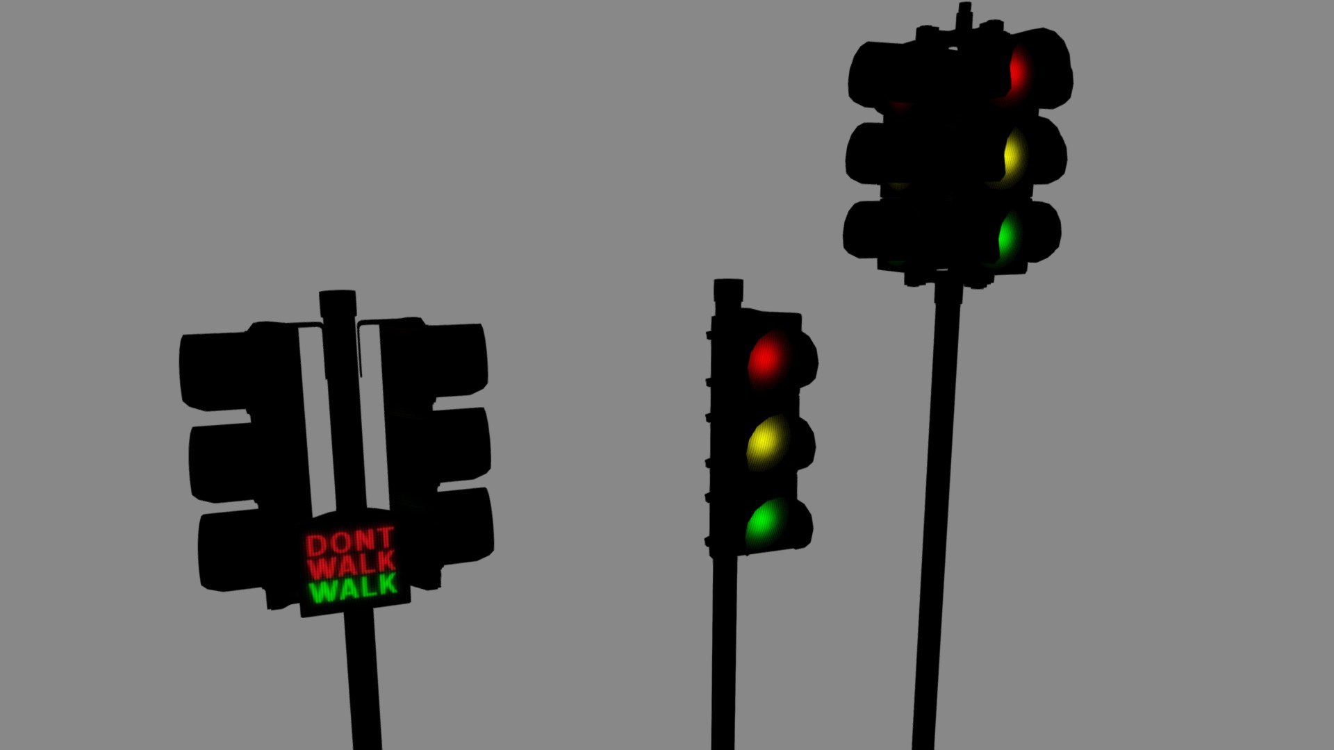 3D Traffic Lights - TurboSquid 1691546