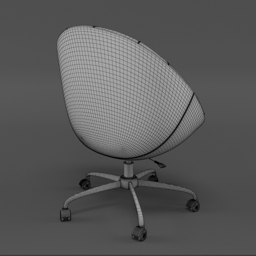 3d swiver office chair model