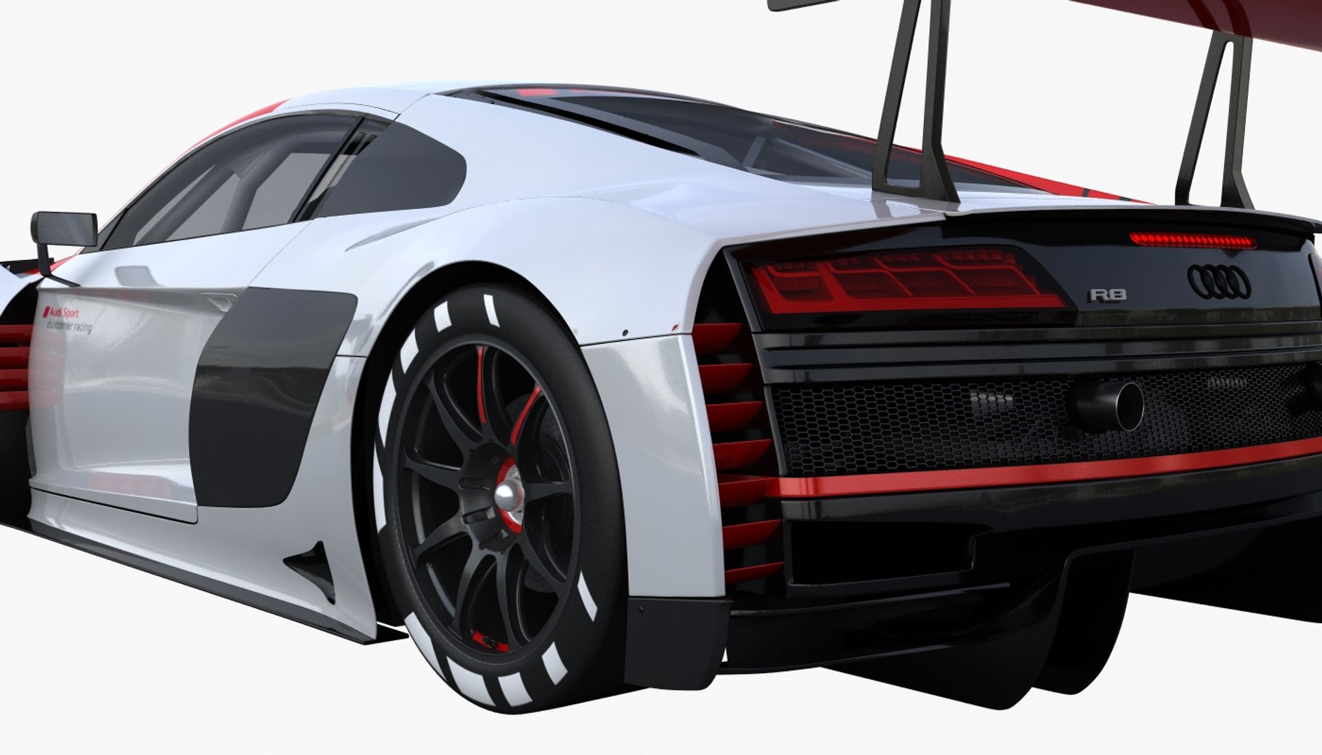 3D Audi R8 Lms Gt3 Model - TurboSquid 1374028