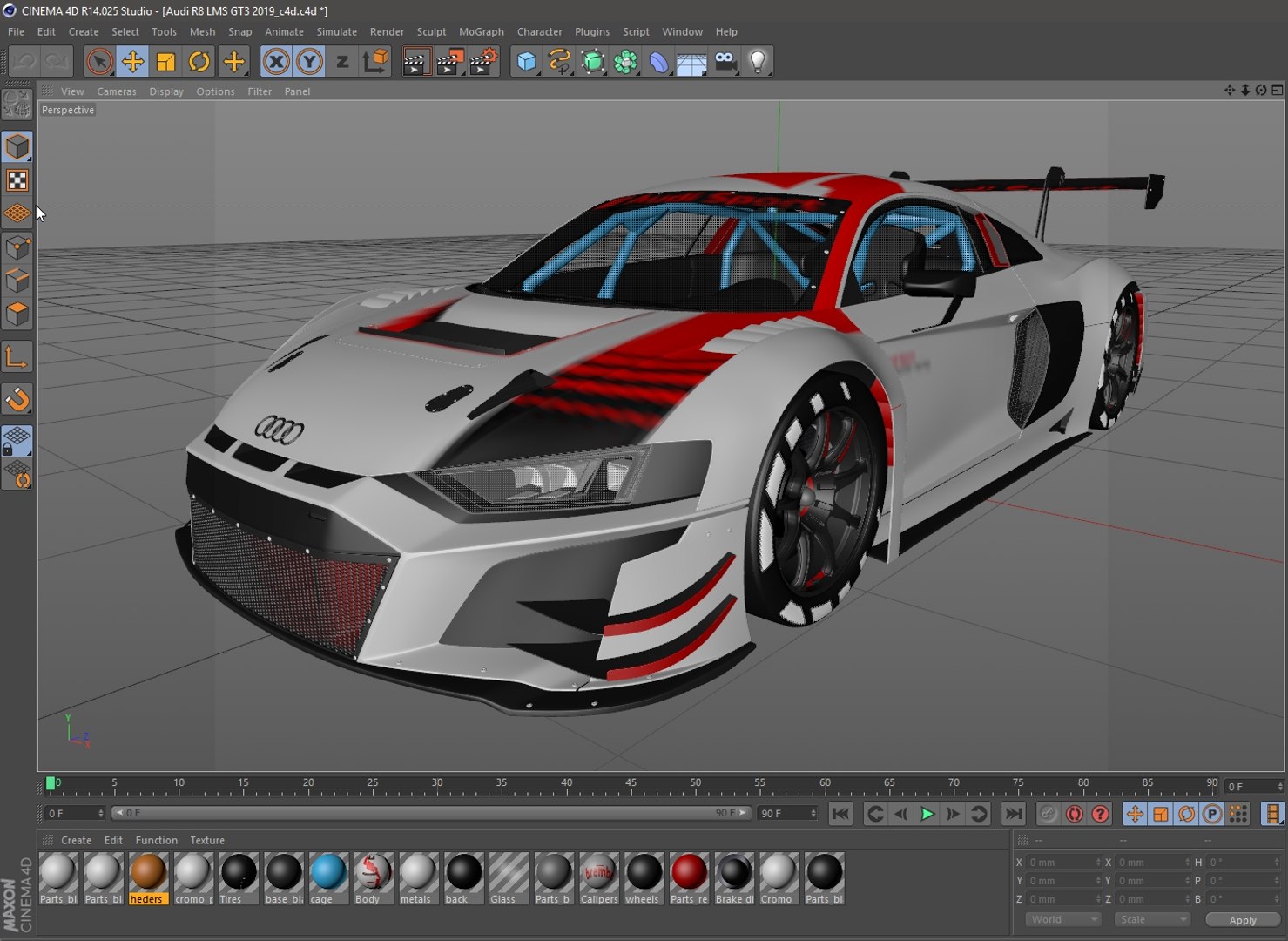 3D audi r8 lms gt3 model - TurboSquid 1374028