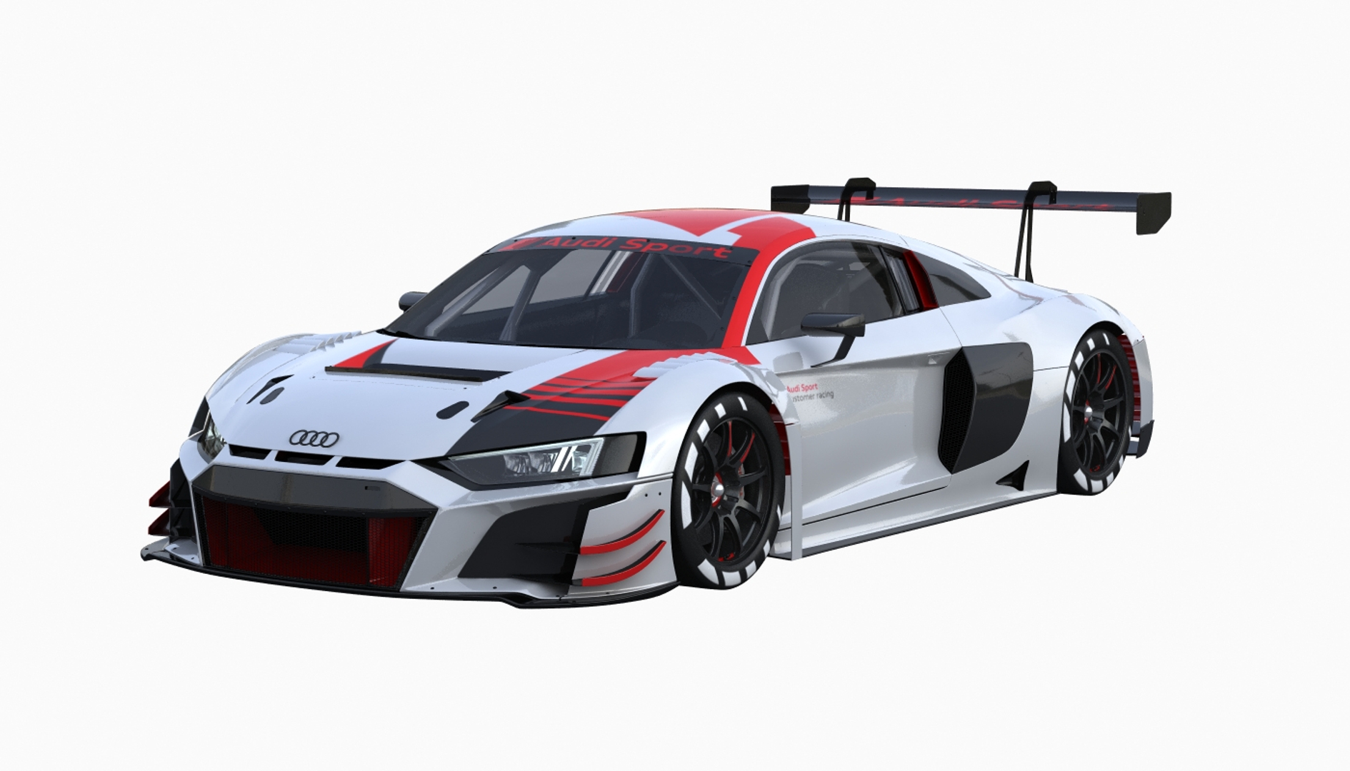 3D Audi R8 Lms Gt3 Model - TurboSquid 1374028