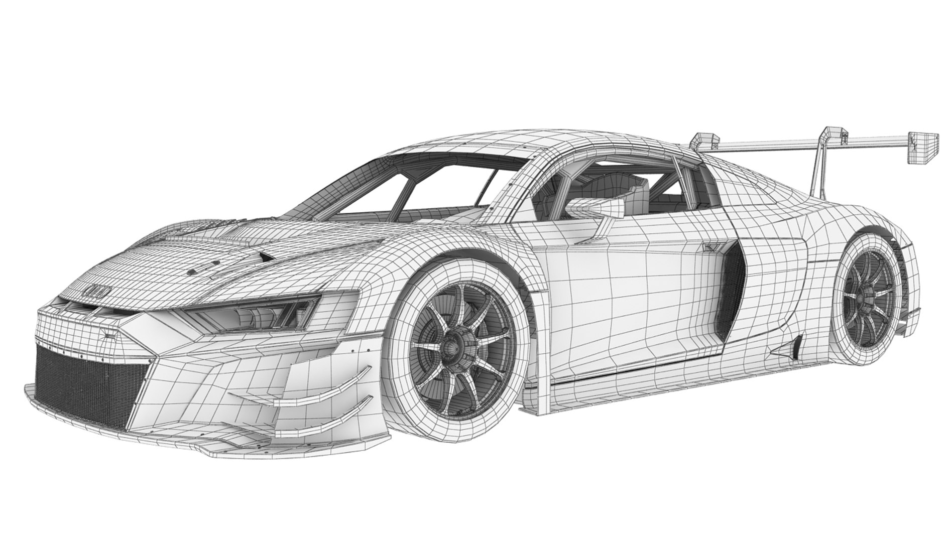 3D audi r8 lms gt3 model - TurboSquid 1374028