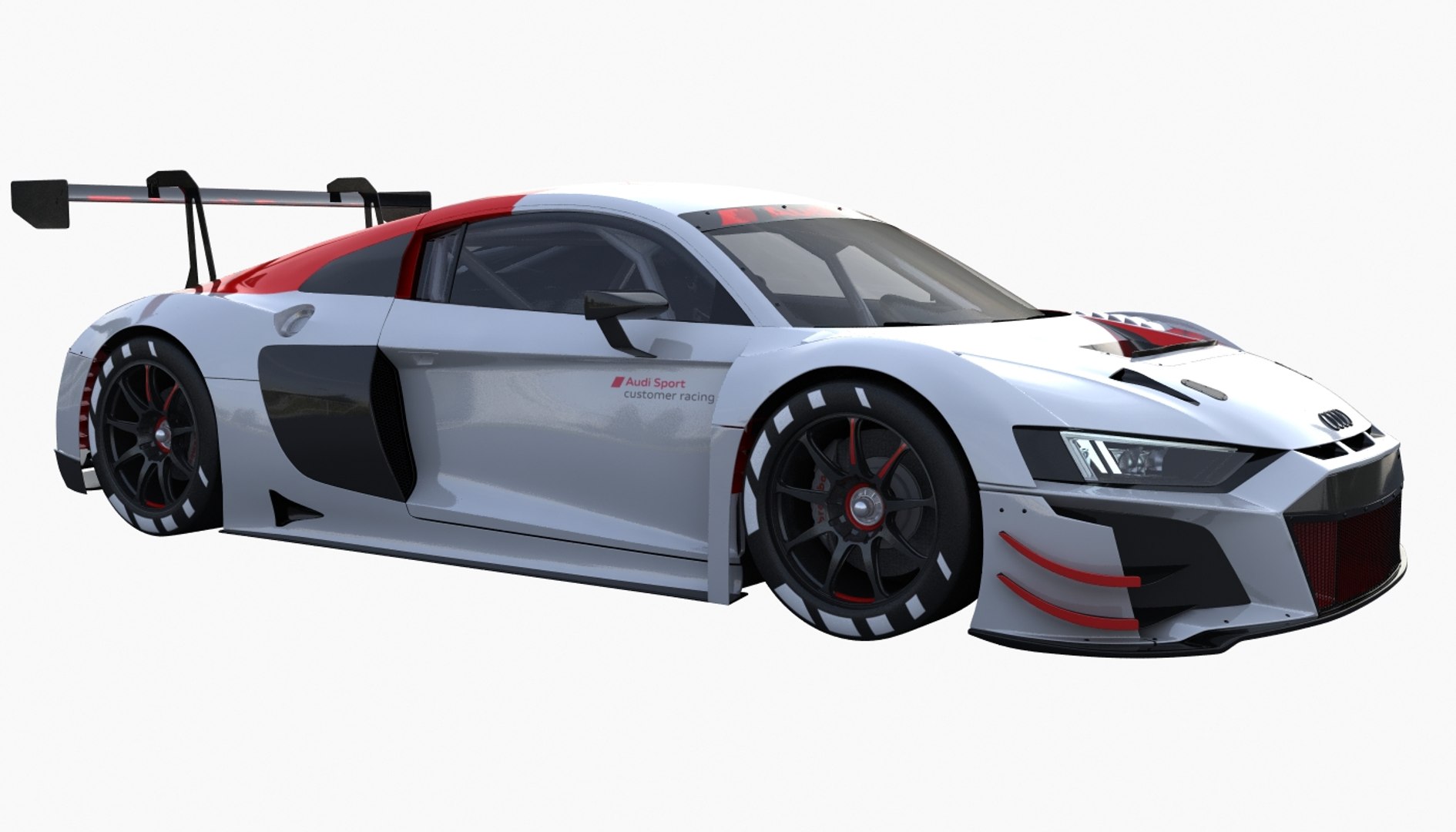 3D Audi R8 Lms Gt3 Model - TurboSquid 1374028