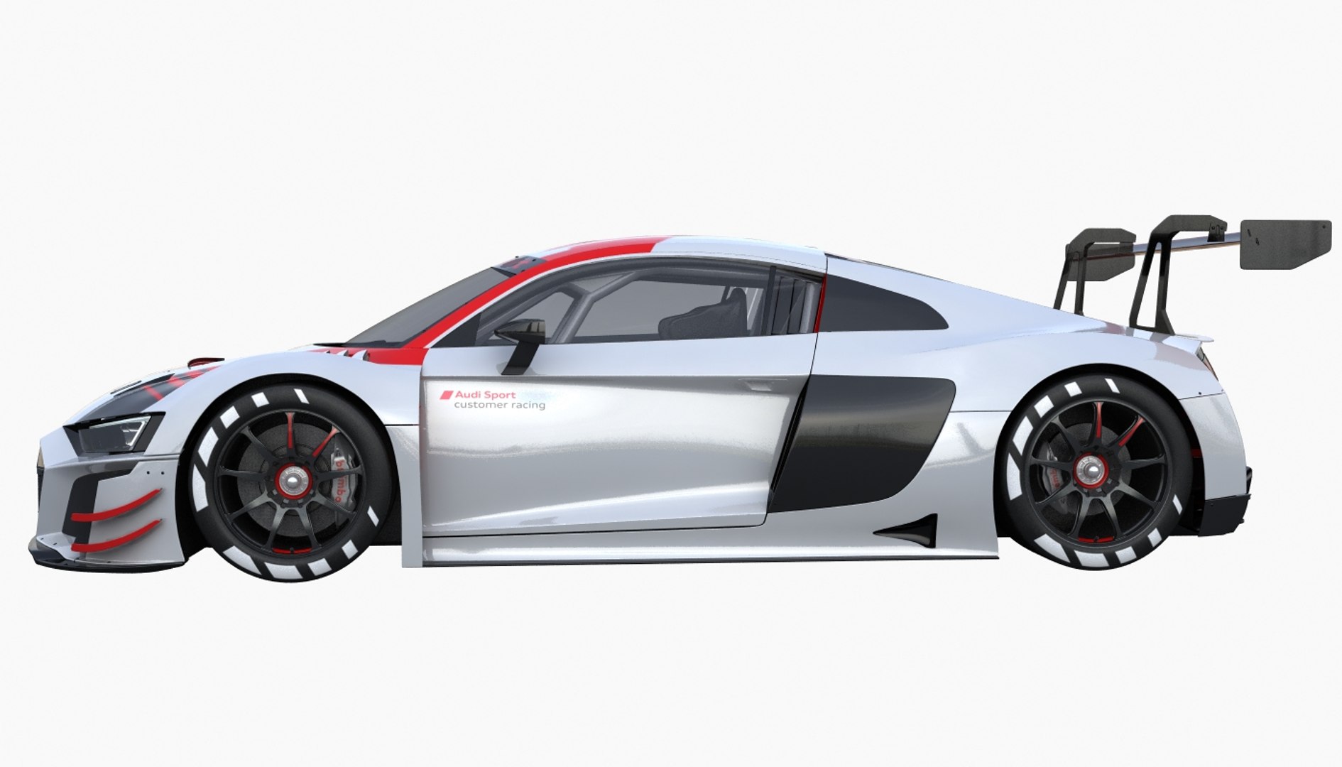 3D Audi R8 Lms Gt3 Model - TurboSquid 1374028