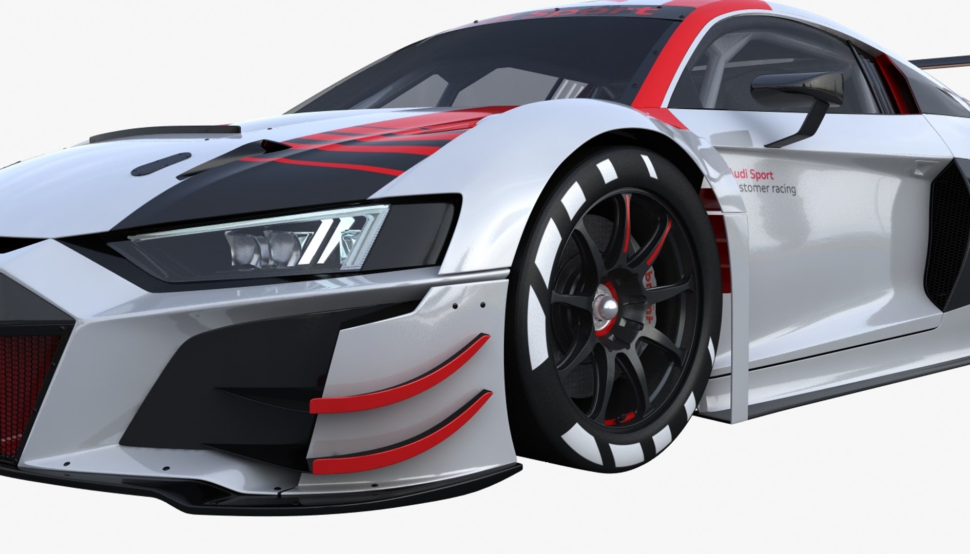 3D Audi R8 Lms Gt3 Model - TurboSquid 1374028