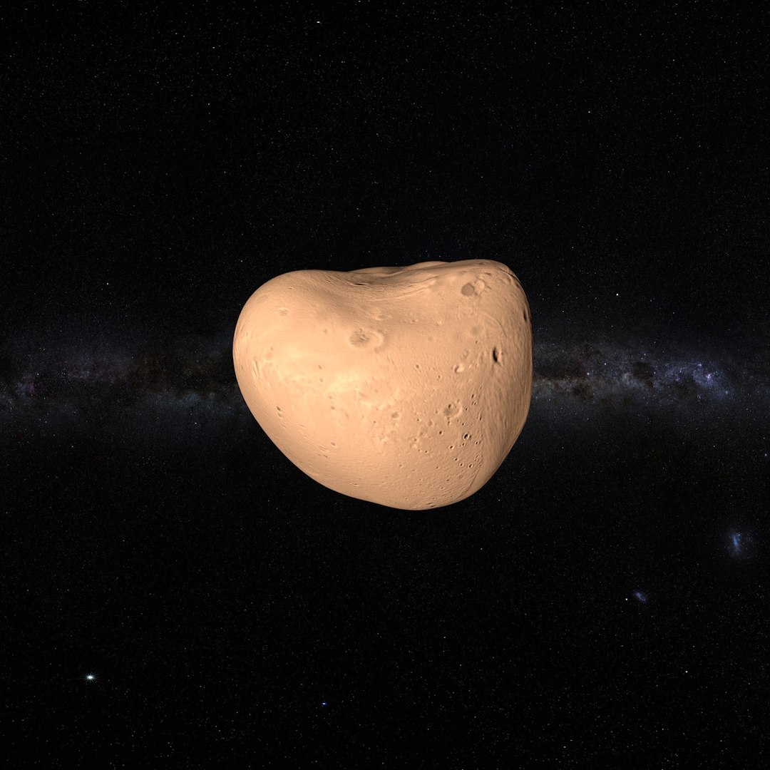 3d Mars Moons 8k Model