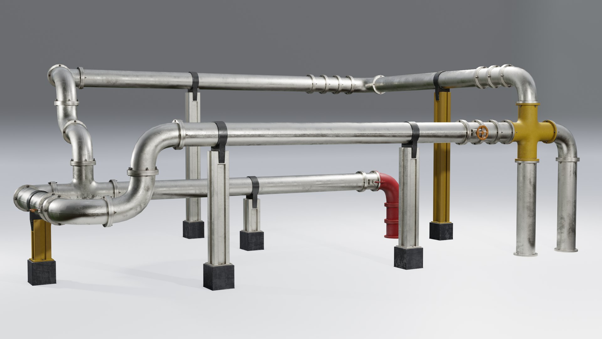 3D Modular Pipes Pack - TurboSquid 2132750