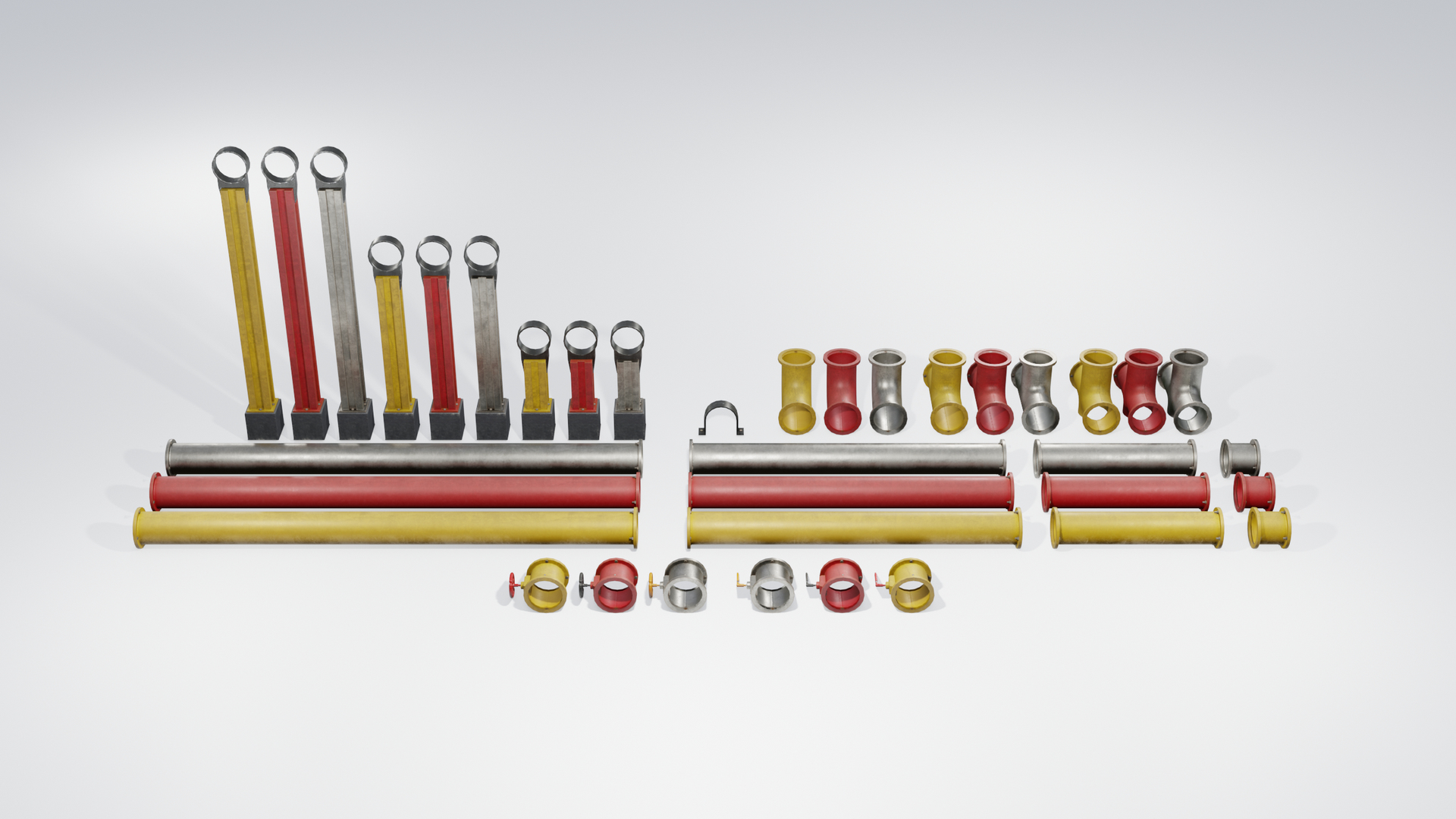 3D Modular Pipes Pack - TurboSquid 2132750