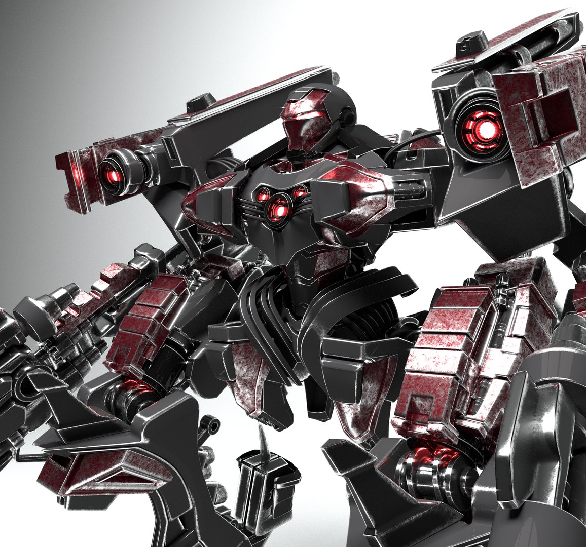 Man Robot Weapon 3D - TurboSquid 1277265