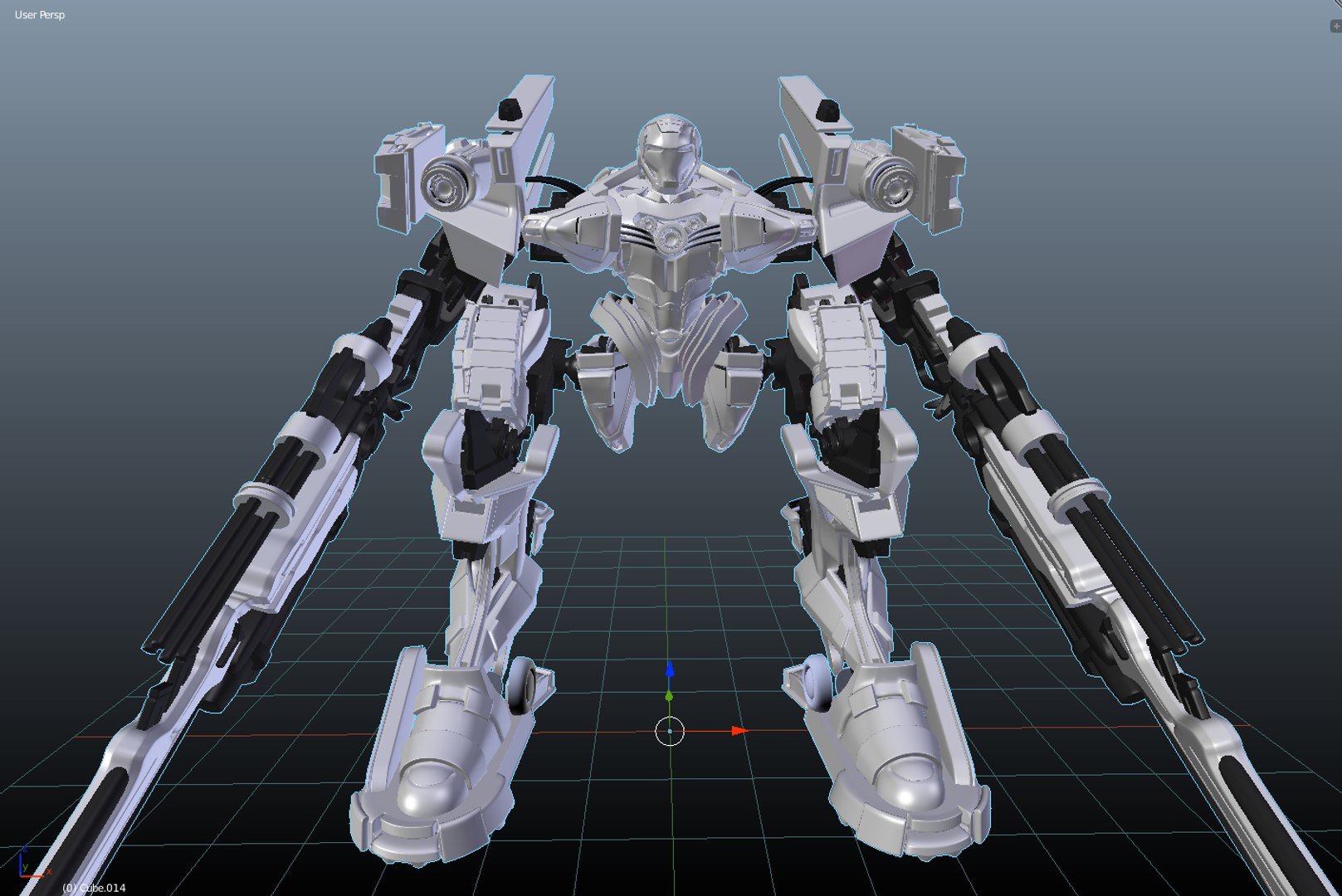 Man Robot Weapon 3D - TurboSquid 1277265