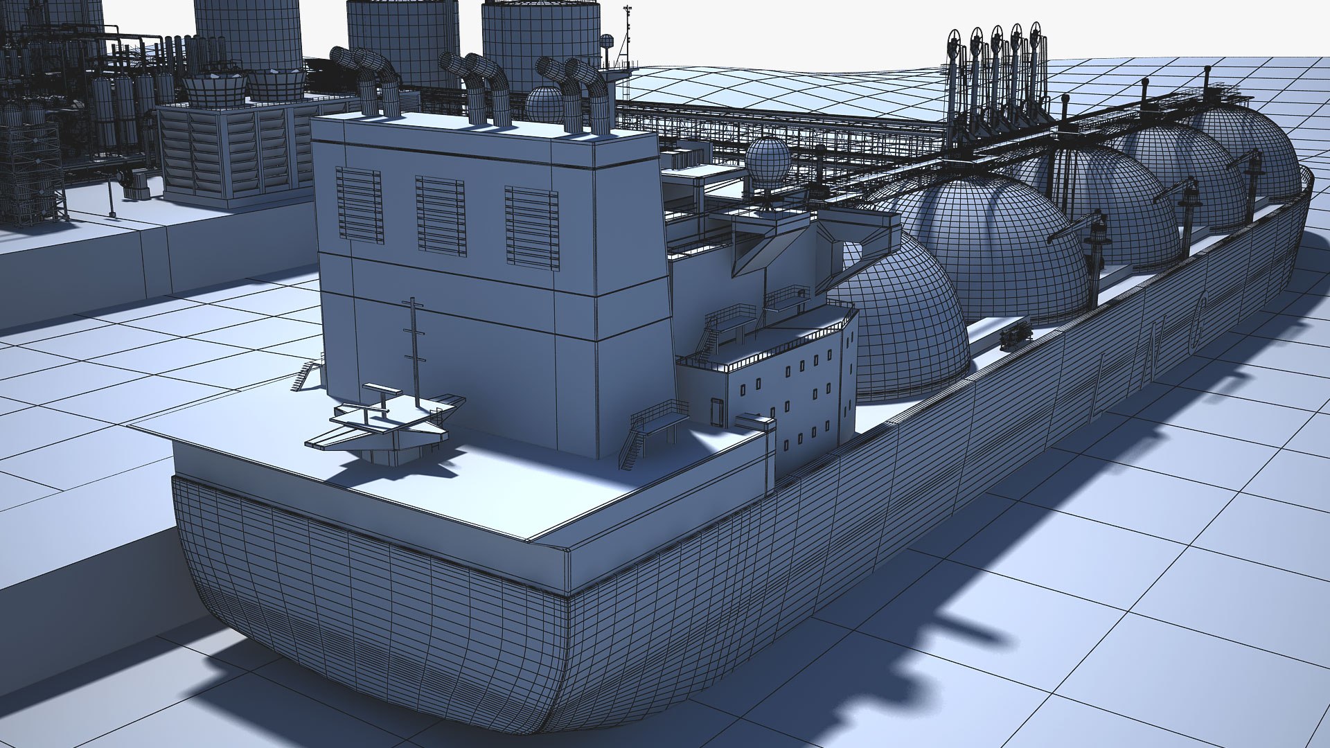 LNG Port 06 3D model - TurboSquid 1954788