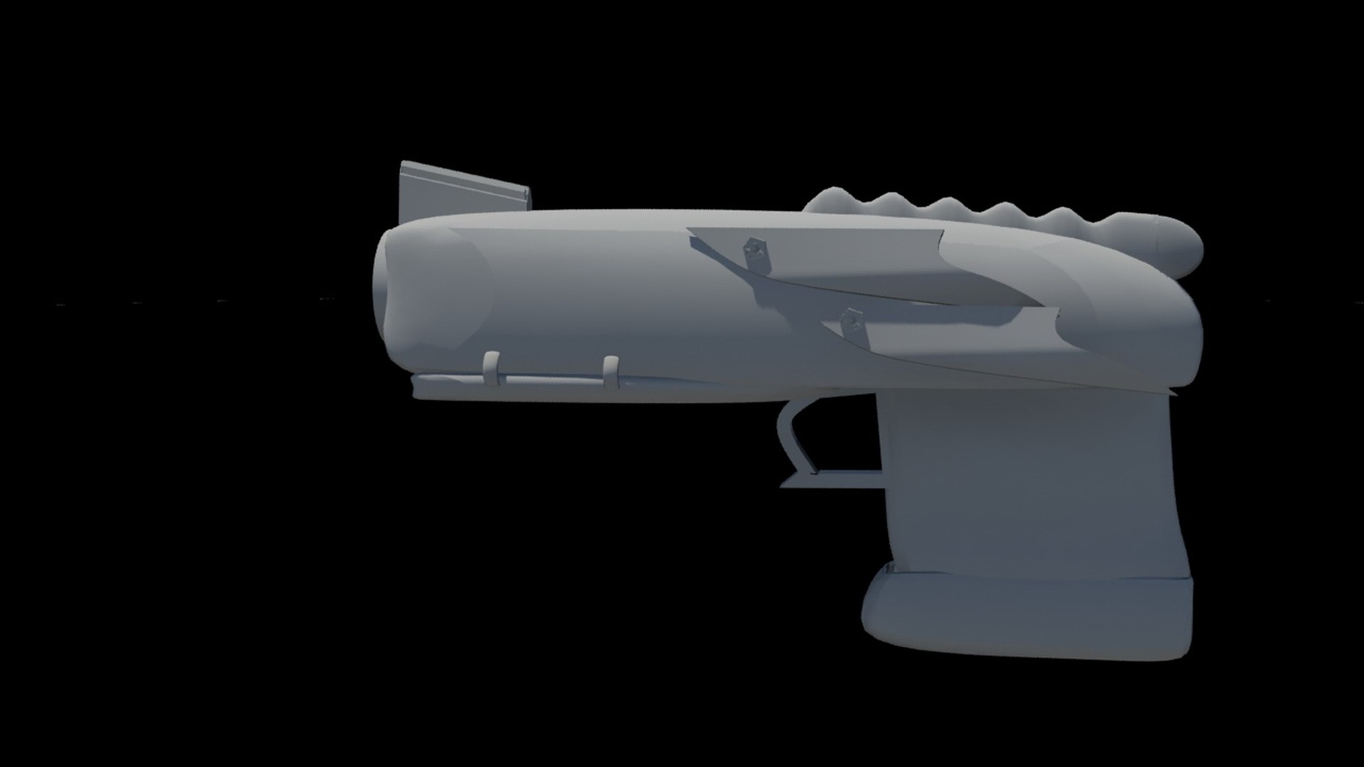 Handgun Transforms 3d Model