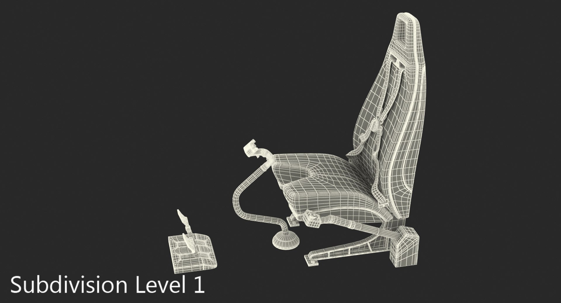 Pilot seat 3D - TurboSquid 1368315