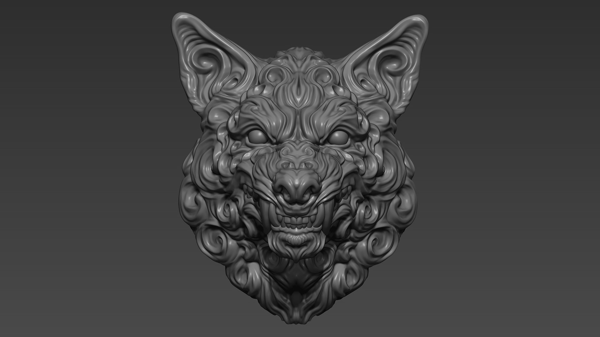 3D Wolf Pendant - TurboSquid 1956452