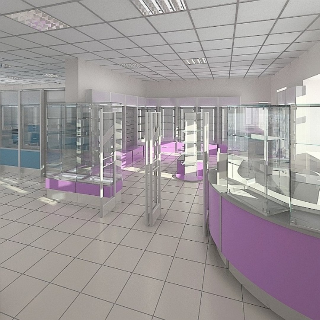 Pharmacy S 3d Model
