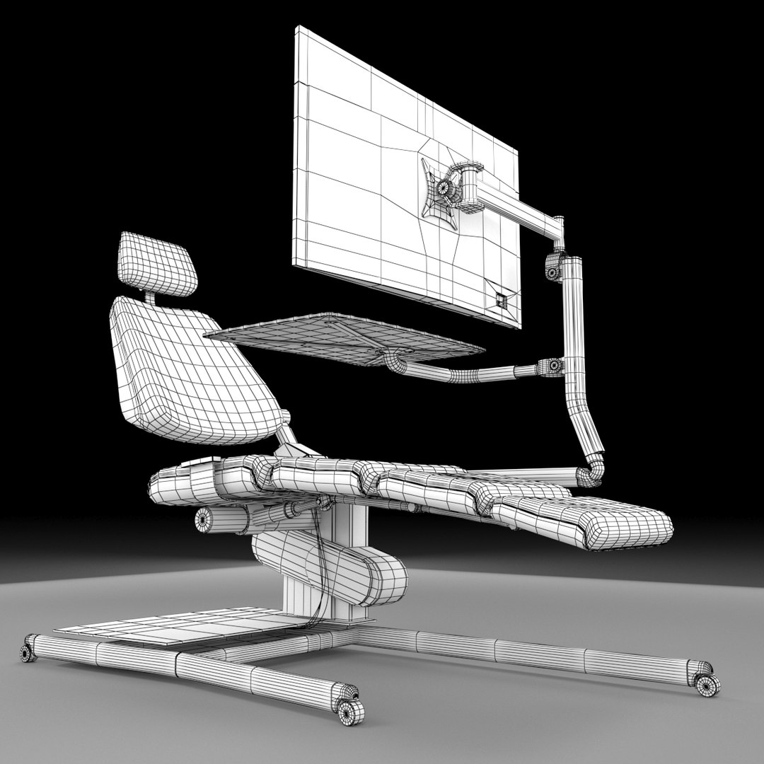 3D Model Work Station - TurboSquid 1391341