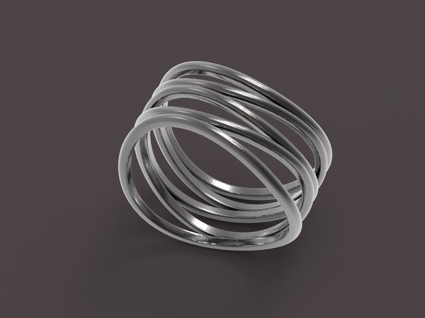 5 ring 3D model - TurboSquid 1476521