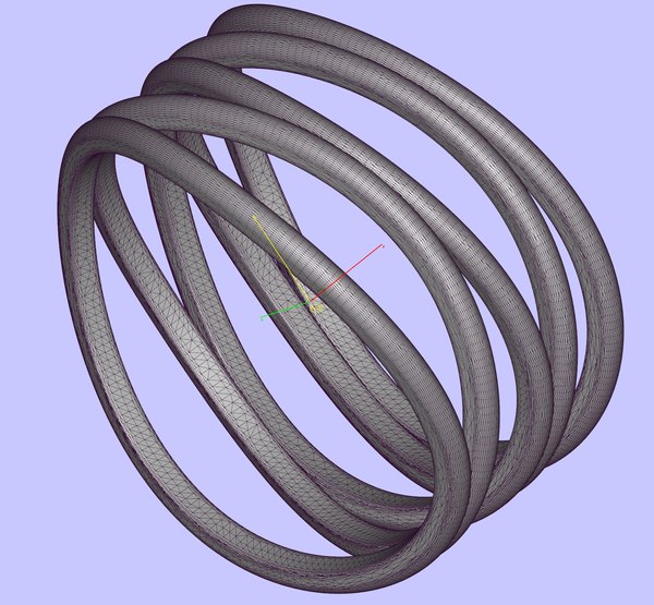 5 ring 3D model - TurboSquid 1476521