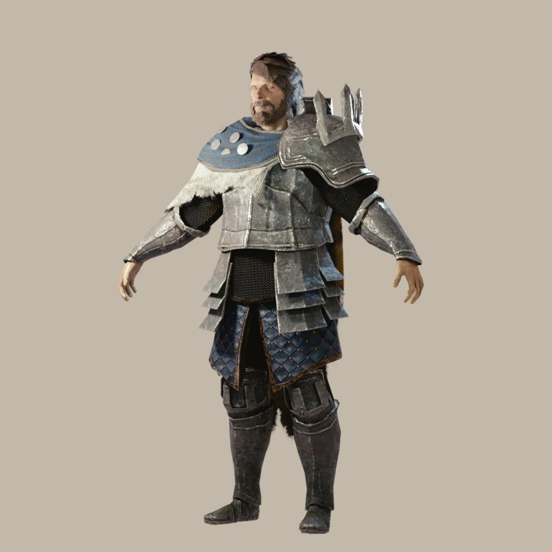 3D Fantasy Armorset Tower Armor Model - TurboSquid 1274821