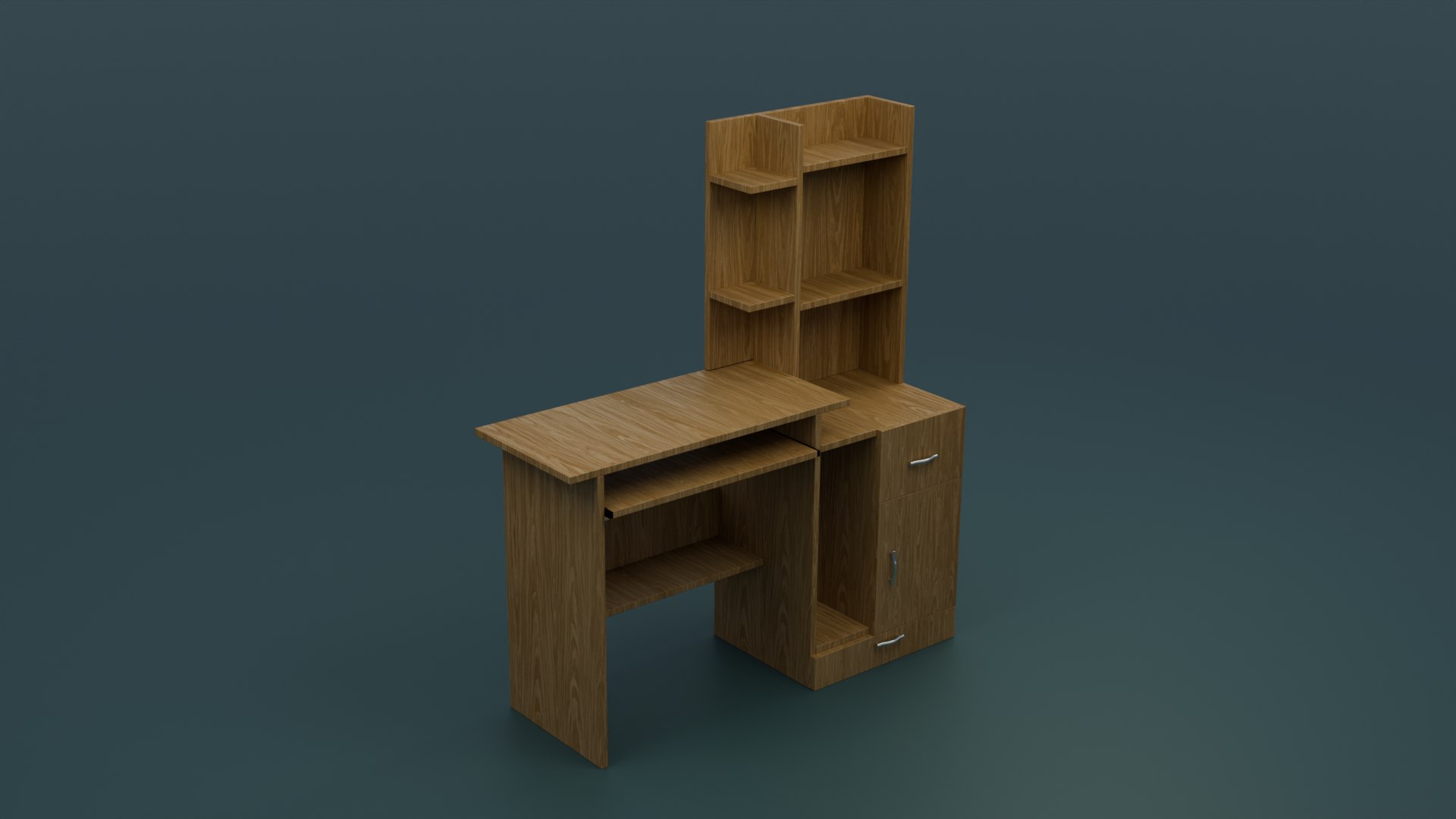 3D Computer Desk Model - TurboSquid 2223606