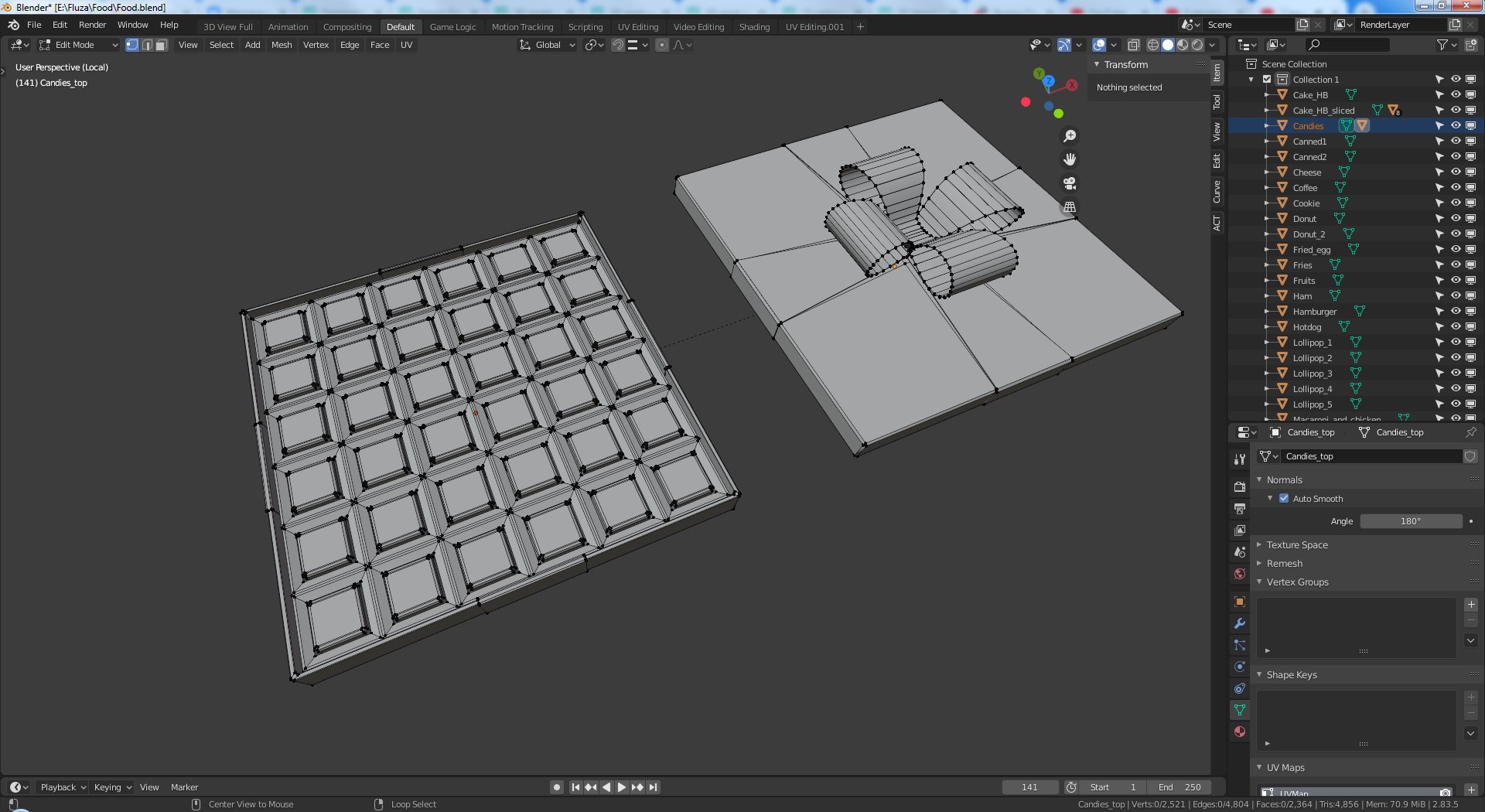 Cartoon Food Pack 3D Model - TurboSquid 1658947