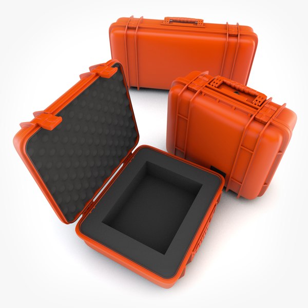 pelican case open 3d c4d