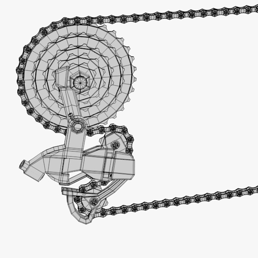 3d bicycle transmission model