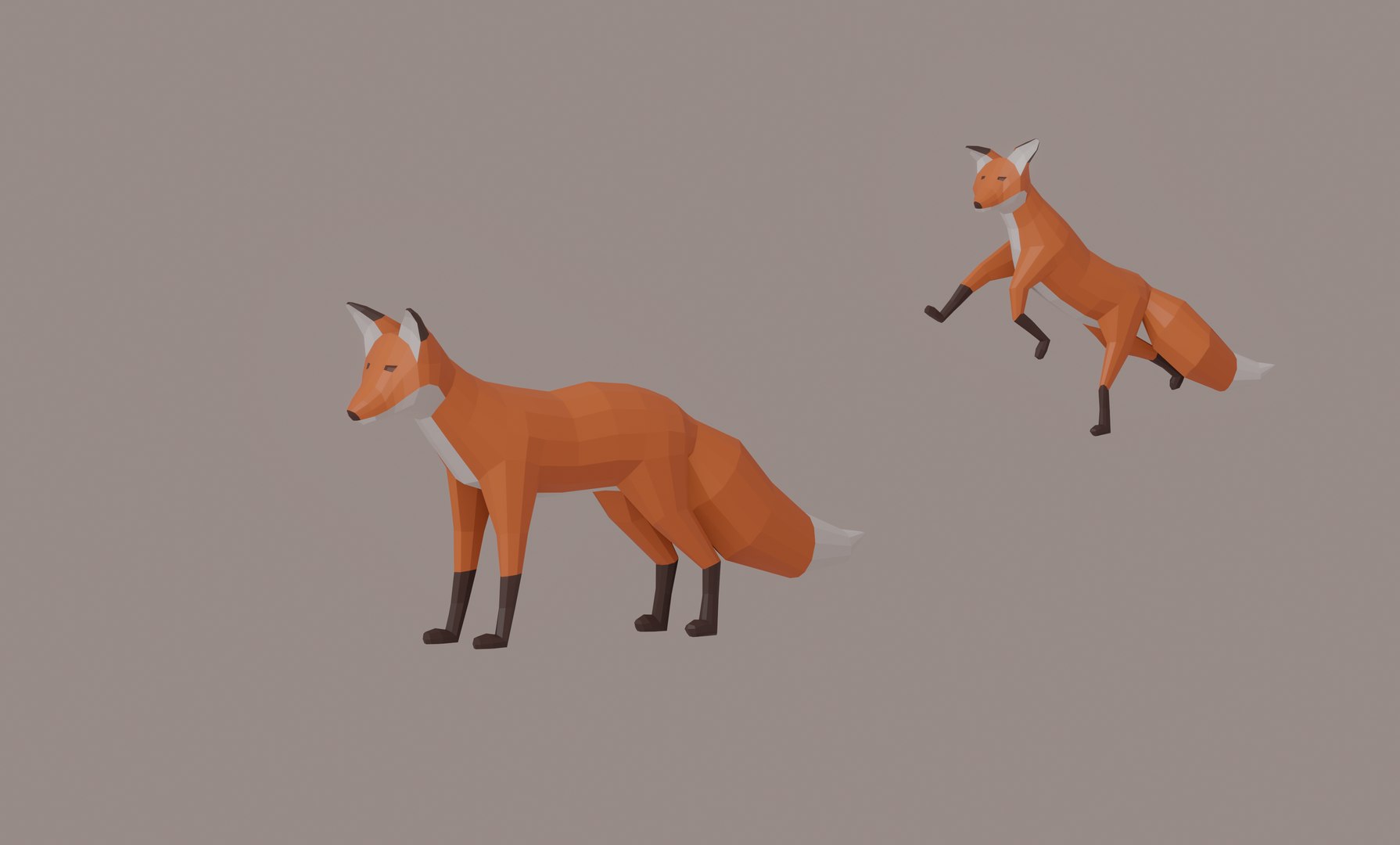 Low Poly Fox 3D model - TurboSquid 2131645