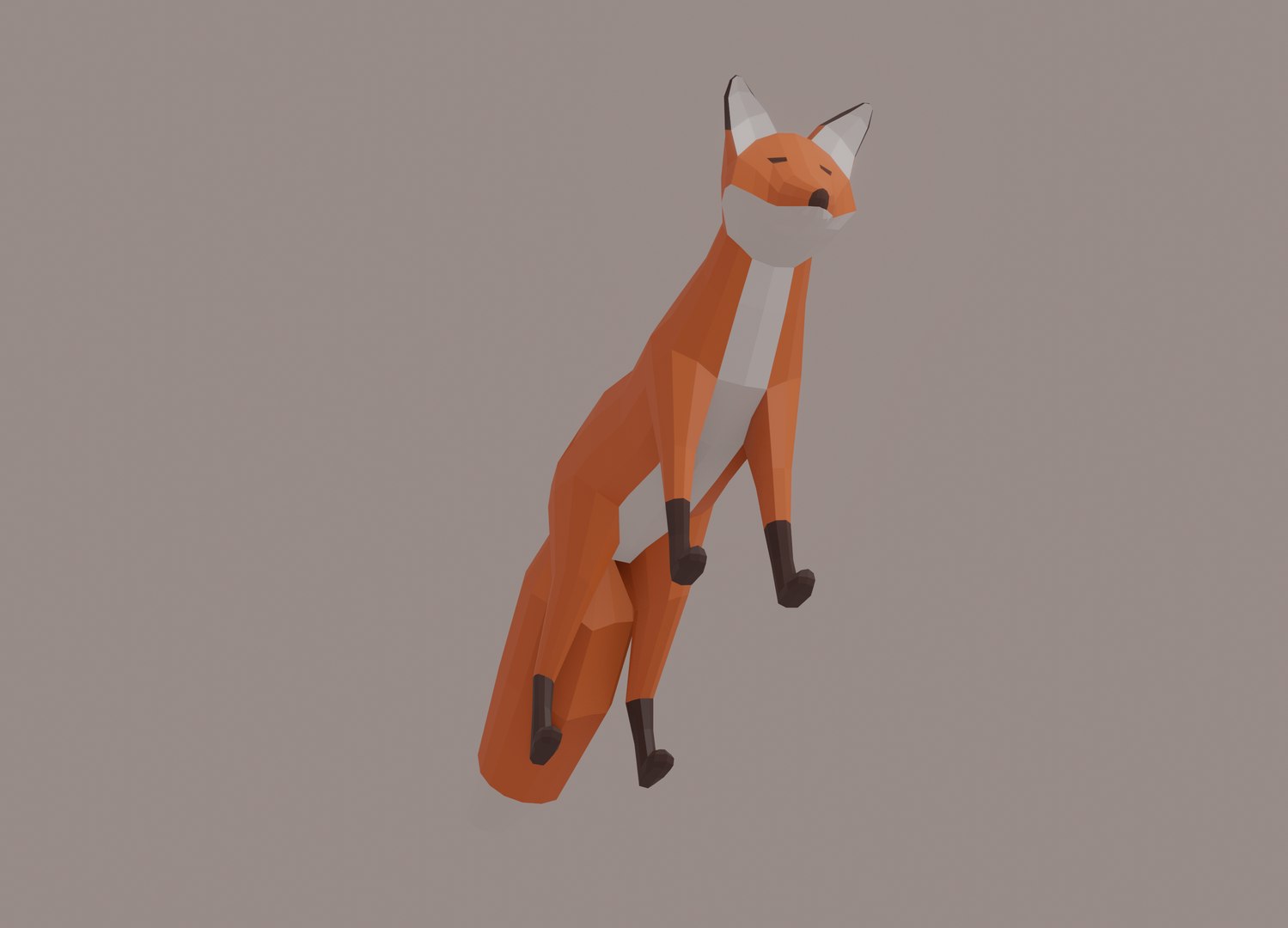 Low Poly Fox 3D model - TurboSquid 2131645