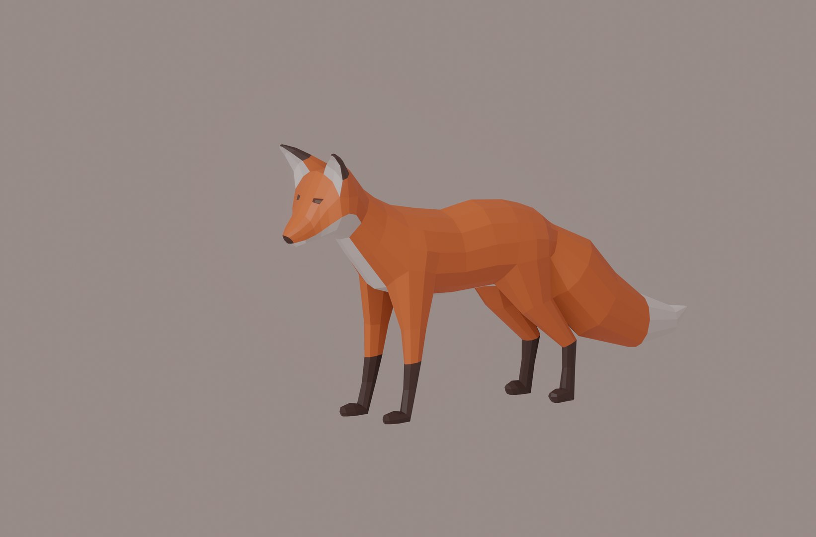 Low Poly Fox 3D model - TurboSquid 2131645