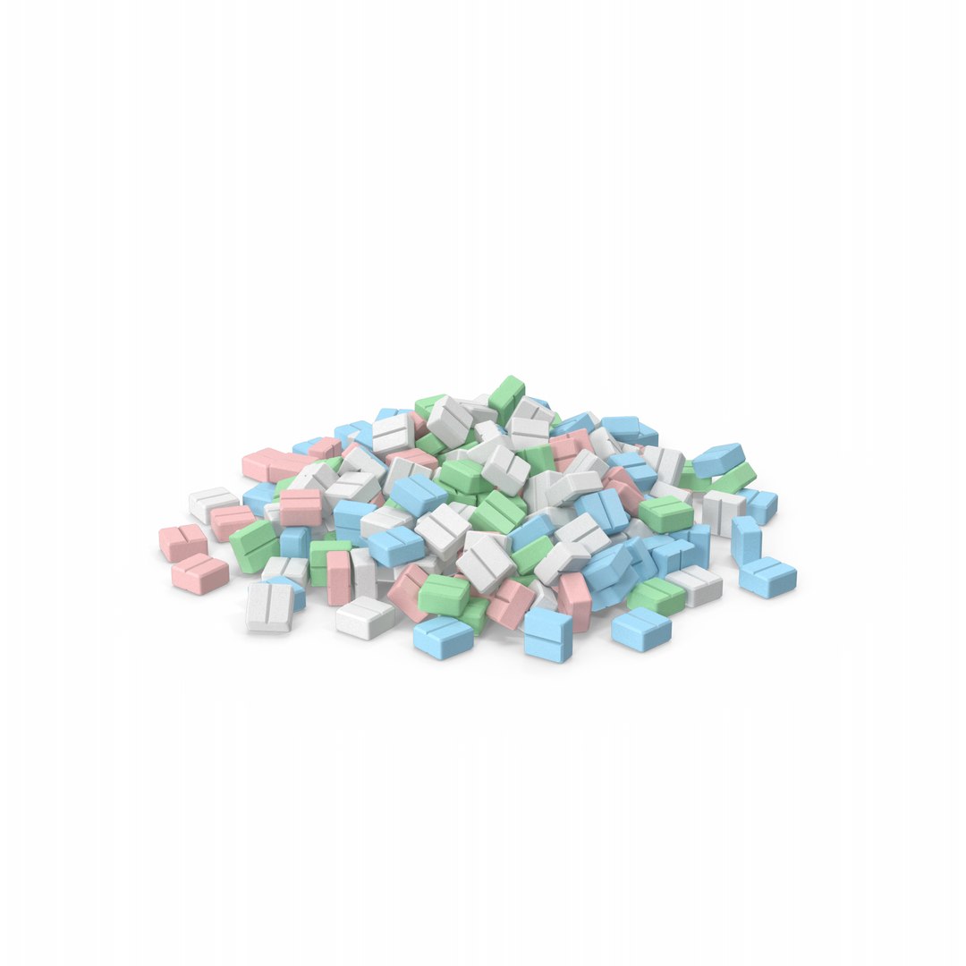 Pile Of Square Pills 3D Model - TurboSquid 1938571
