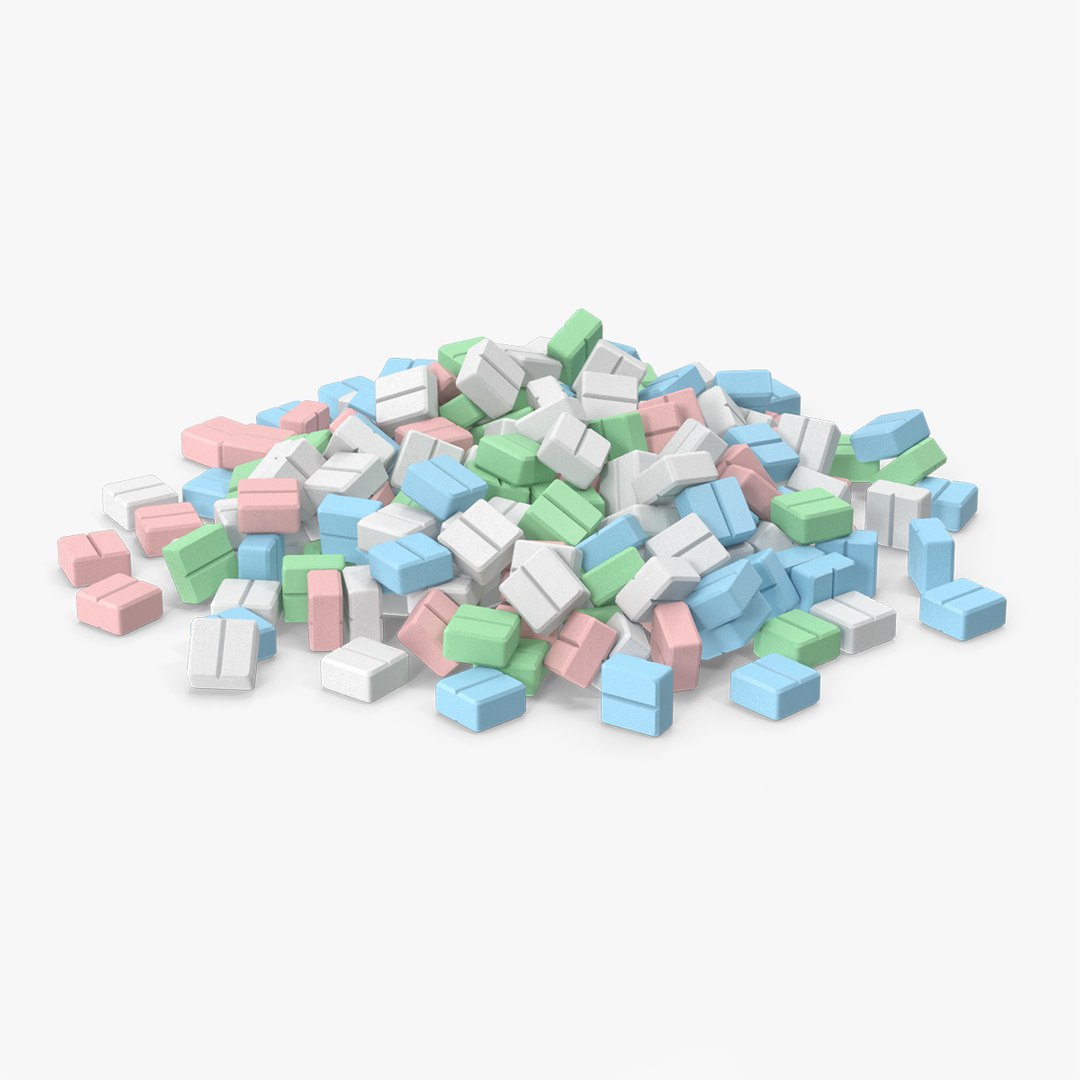 Pile Of Square Pills 3D model - TurboSquid 1938571