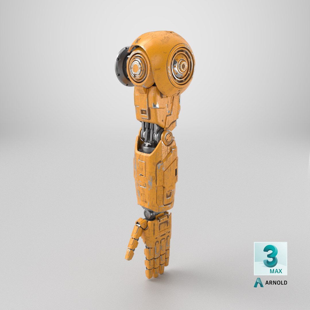 3D Robotics Mechanical Arm Module Yellow Old - TurboSquid 2508970