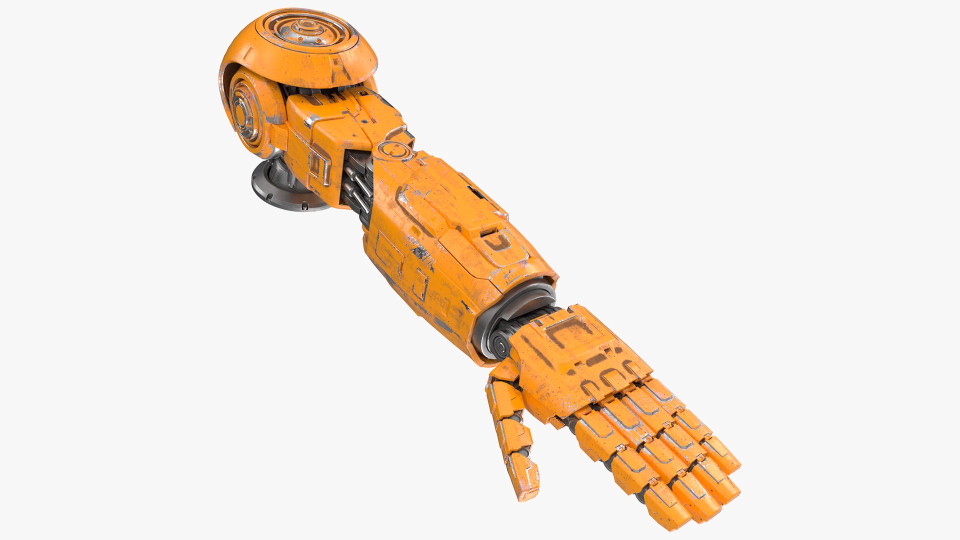 3D Robotics Mechanical Arm Module Yellow Old - TurboSquid 2508970