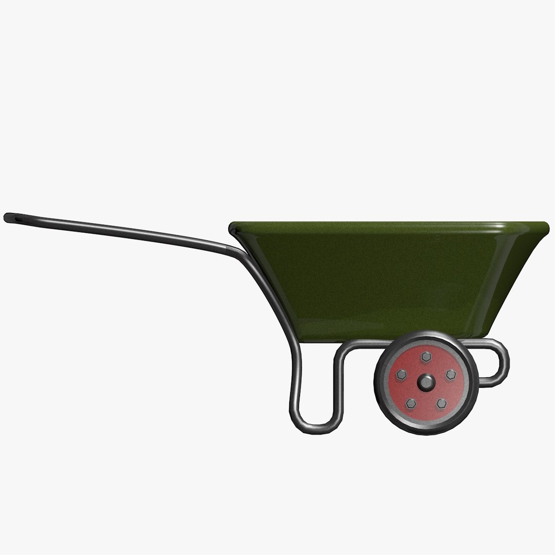 Cartoon Wheelbarrow 3d Model