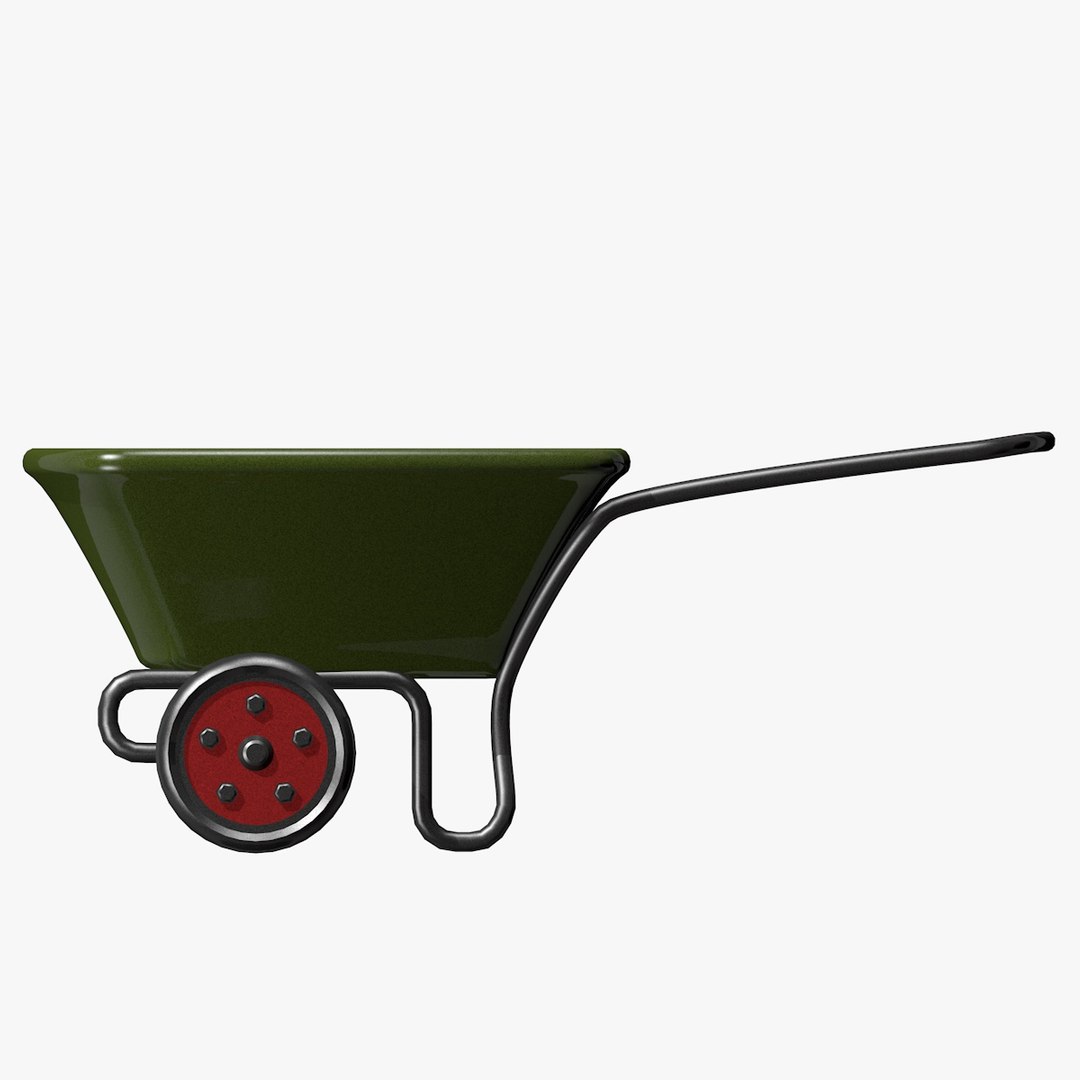 Cartoon Wheelbarrow 3d Model